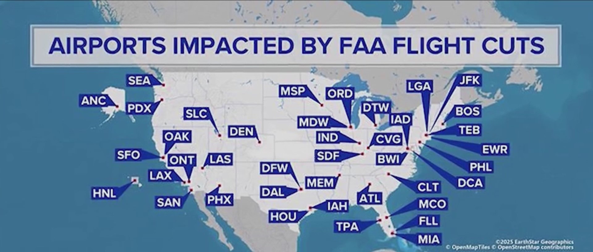Passengers scramble as flight reductions take effect around NYC – PIX11