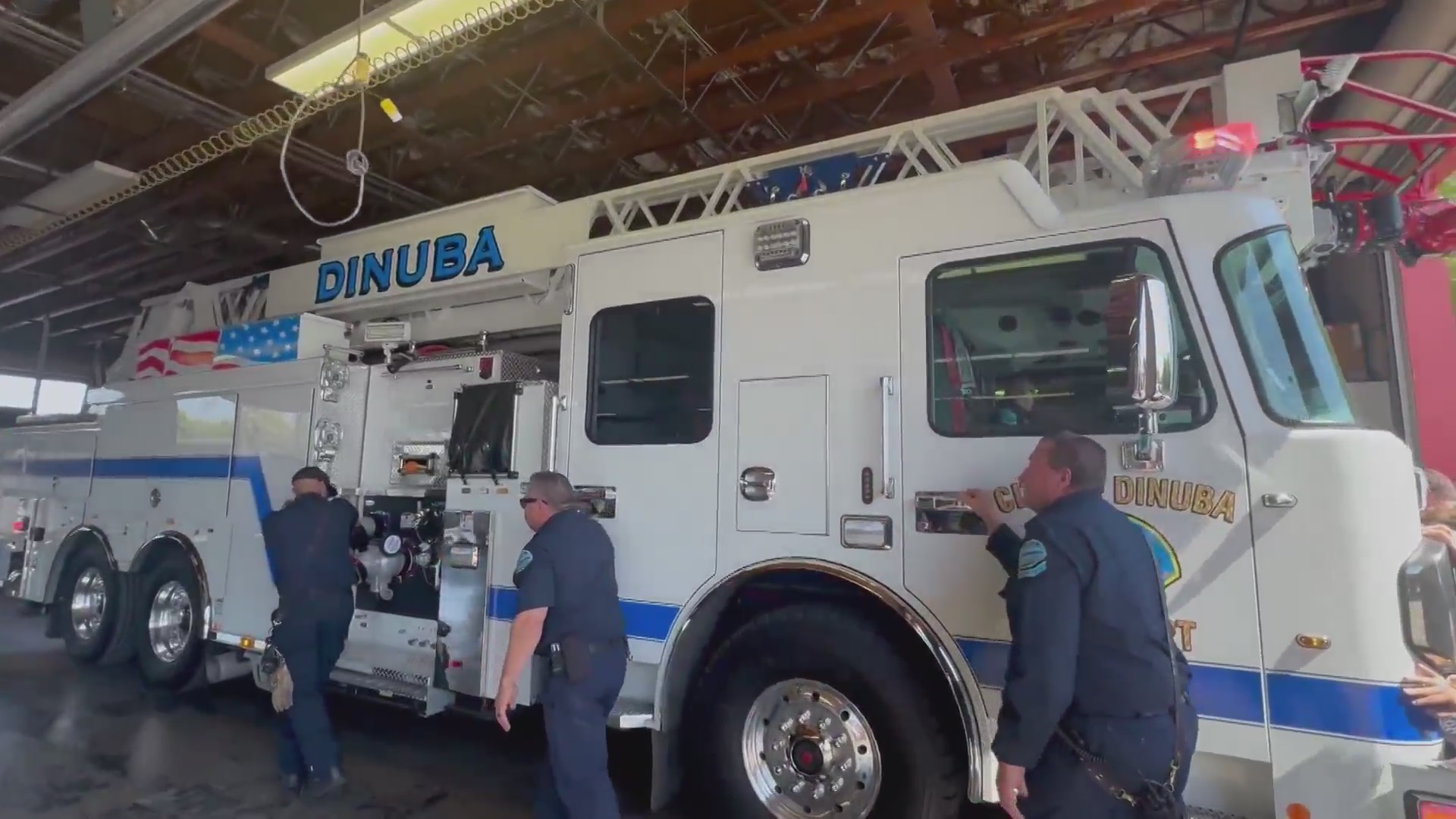 Dinuba Fire Department welcomes new ladder truck with historic ceremony ...