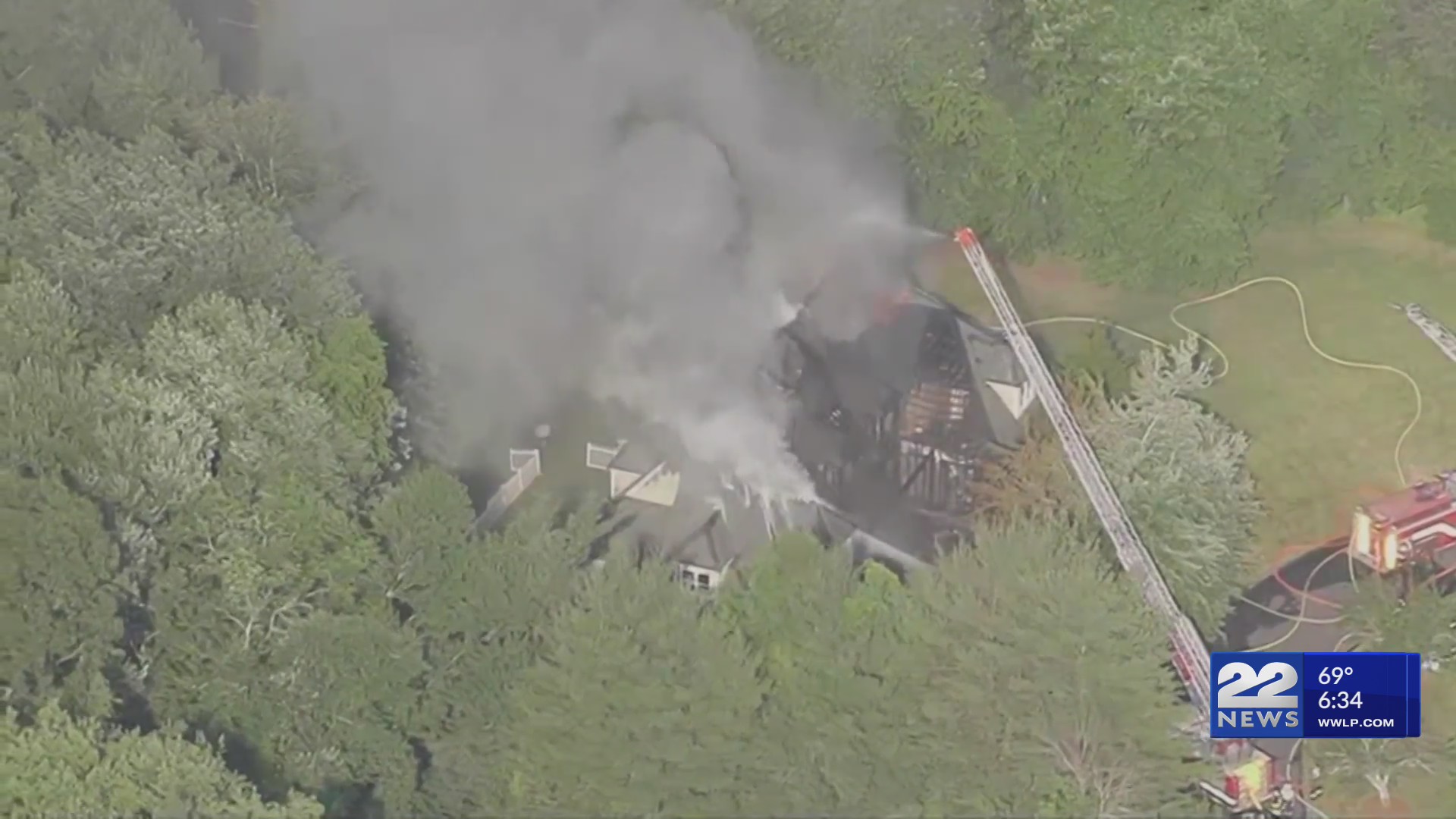 Firefighter sent to hospital after large house fire in Concord – WWLP
