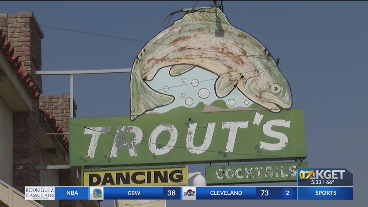 Trout’s neon sign, missing since 2017, recovered and back at Kern ...