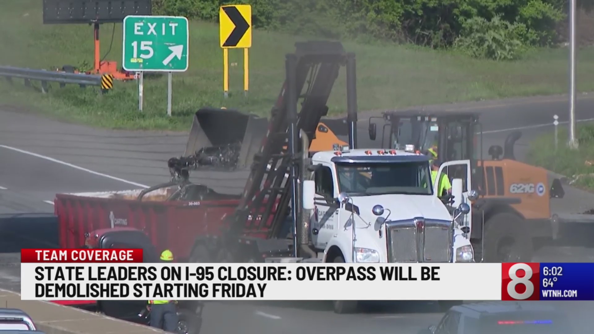 State leaders on I-95 closure – WTNH.com