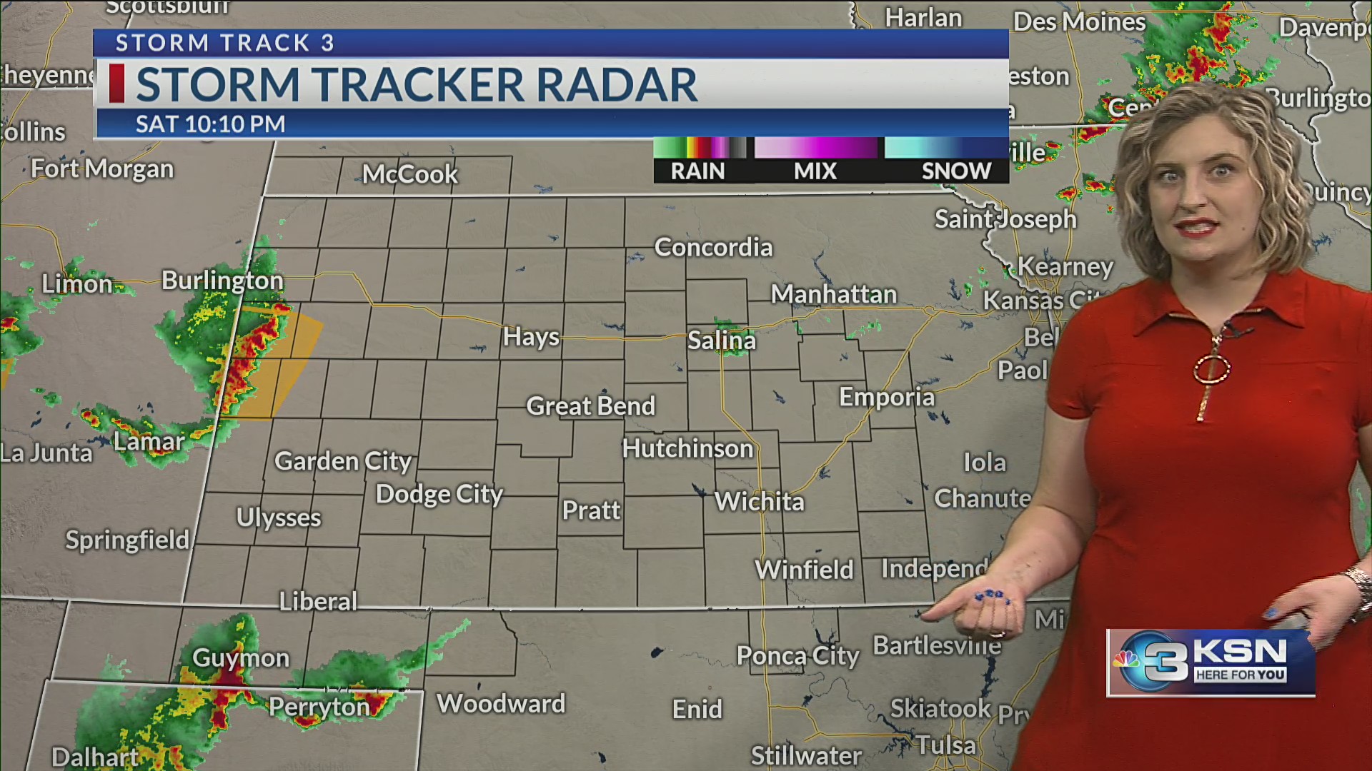 Saturday 10 PM Forecast Update – KSN-TV