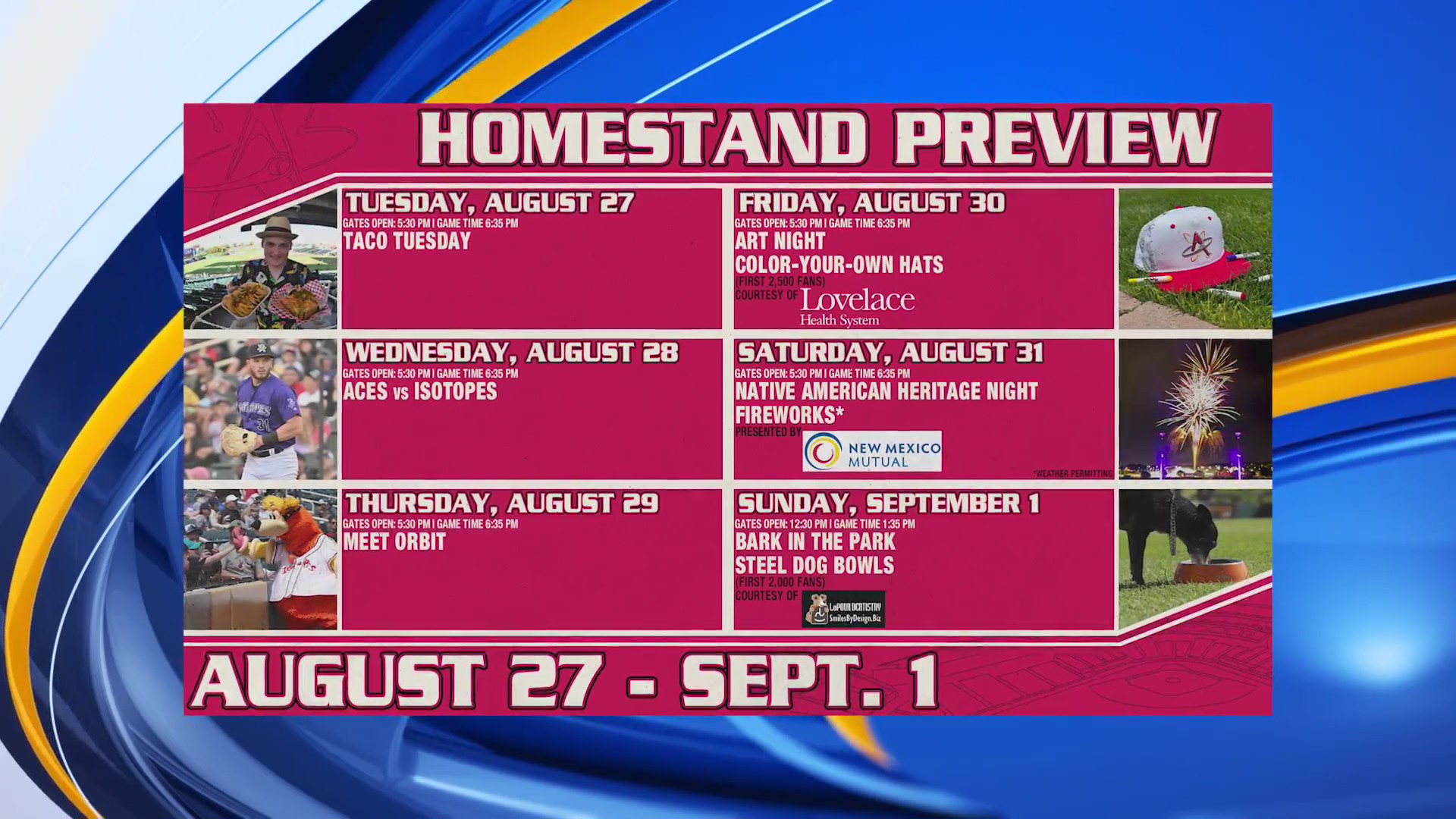 Albuquerque Isotopes return for six-game homestand – KRQE NEWS 13 ...