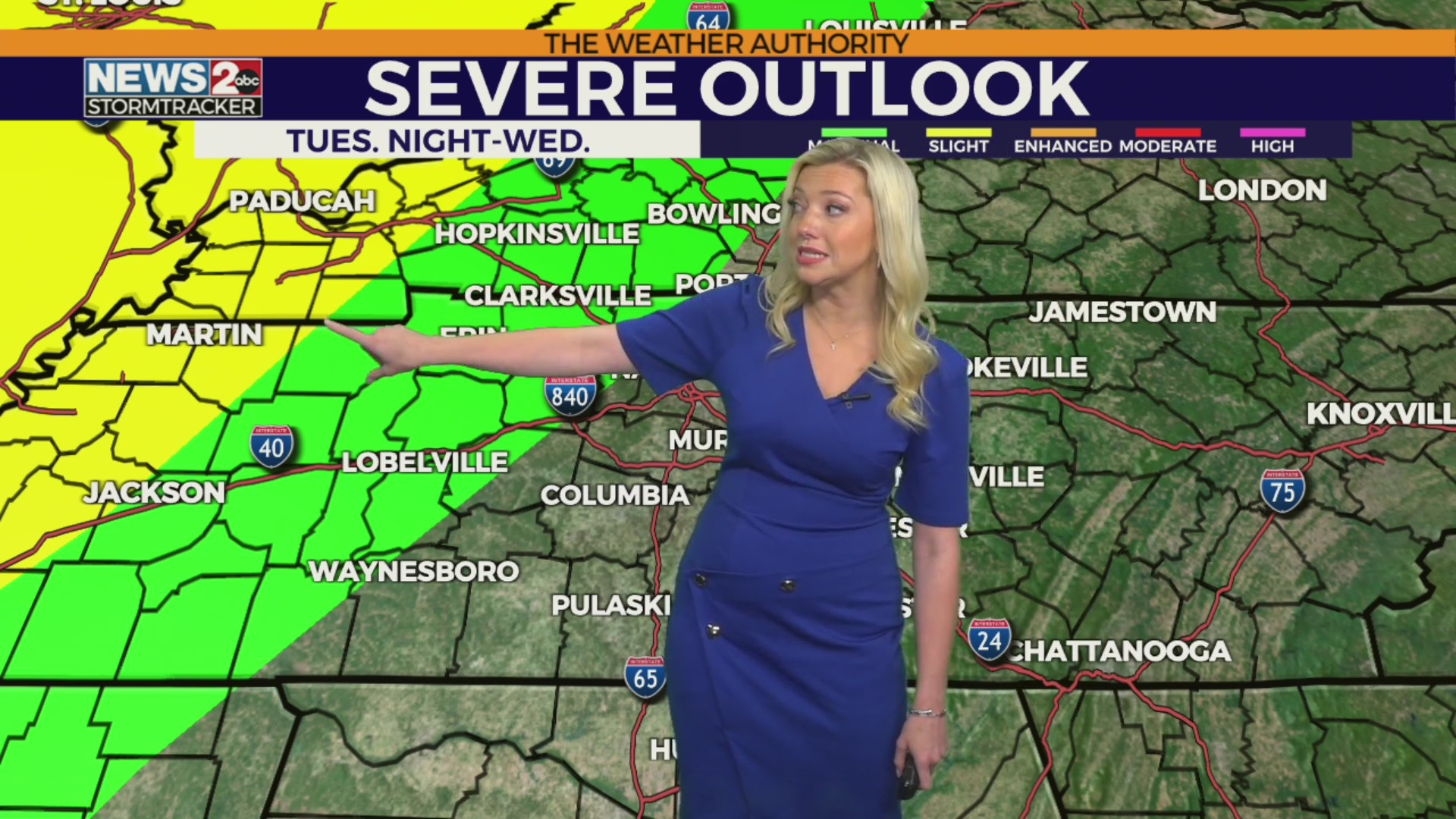 Sunny and Breezy Today; Severe Storms Possible Tuesday & Wednesday ...
