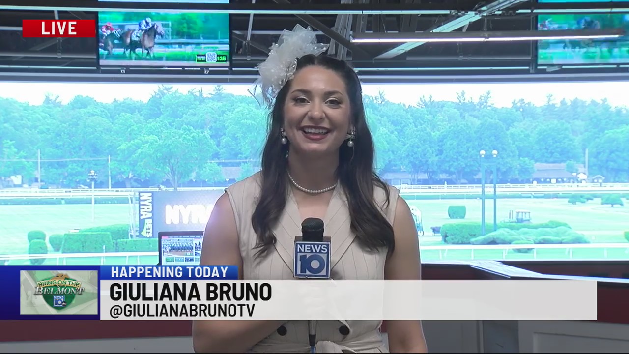 Giuliana Bruno live in Saratoga Springs ahead of the Belmont Racing ...