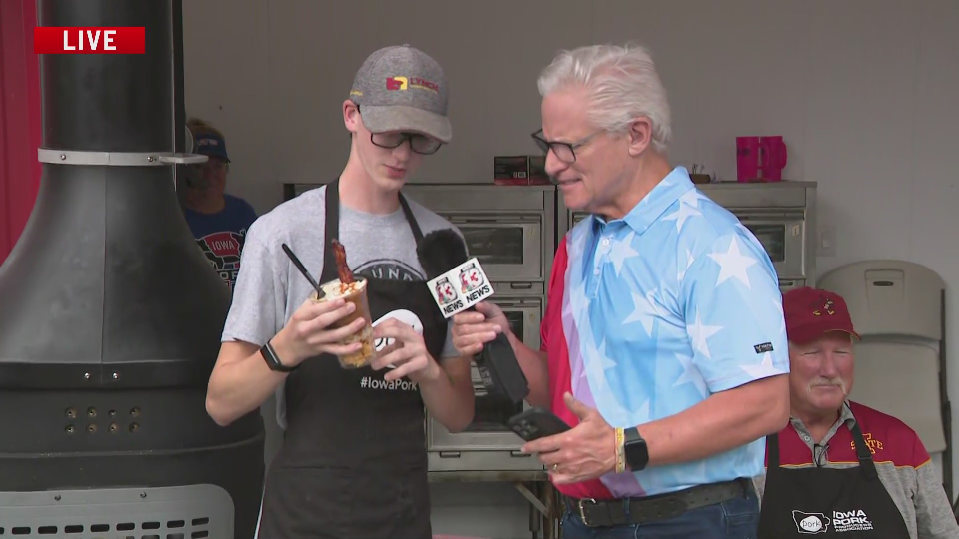 Ed Wilson live at Iowa State Fair talking food in the Pork Tent – who13.com