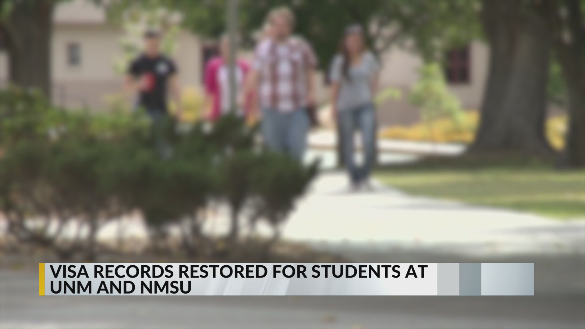 UNM, NMSU international students visa records restored – KRQE NEWS 13 ...