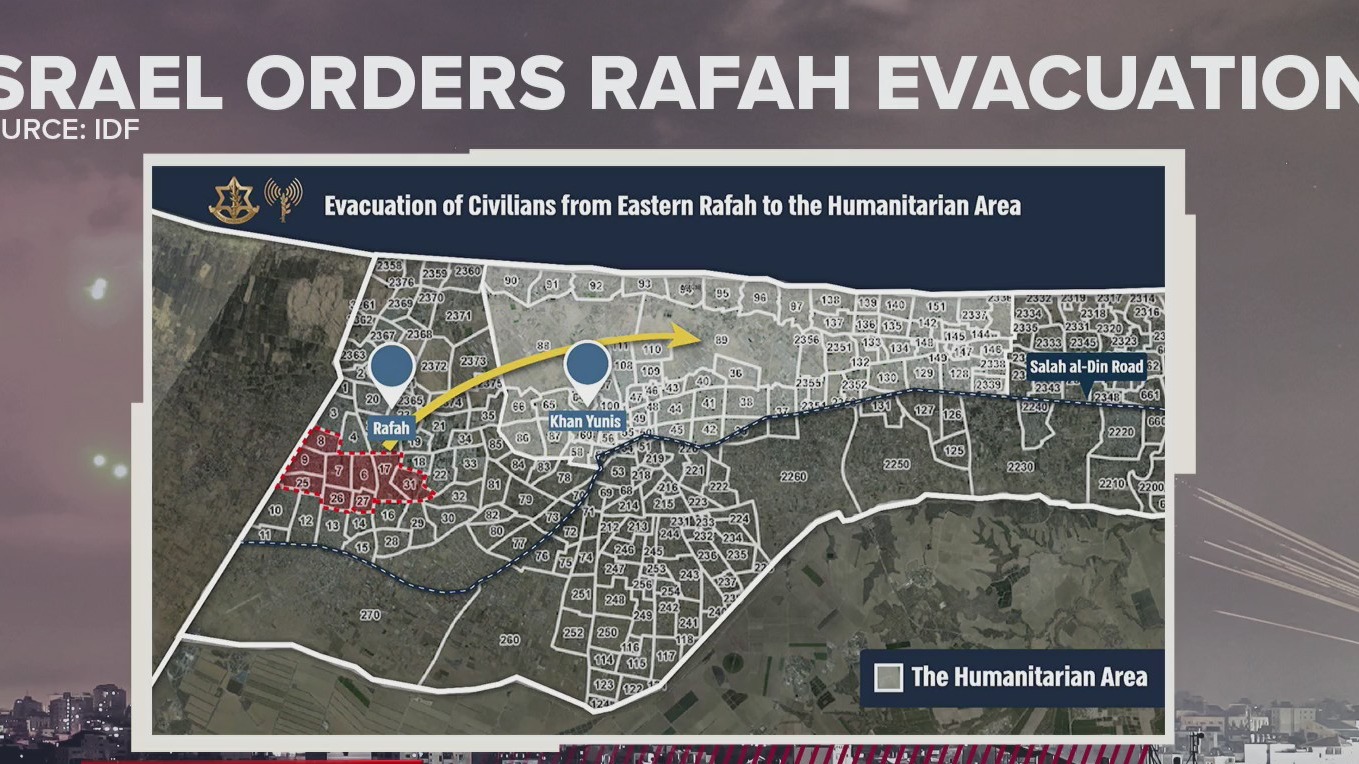 Rafah evacuees flee for safety as Israel moves to invade | Morning in ...