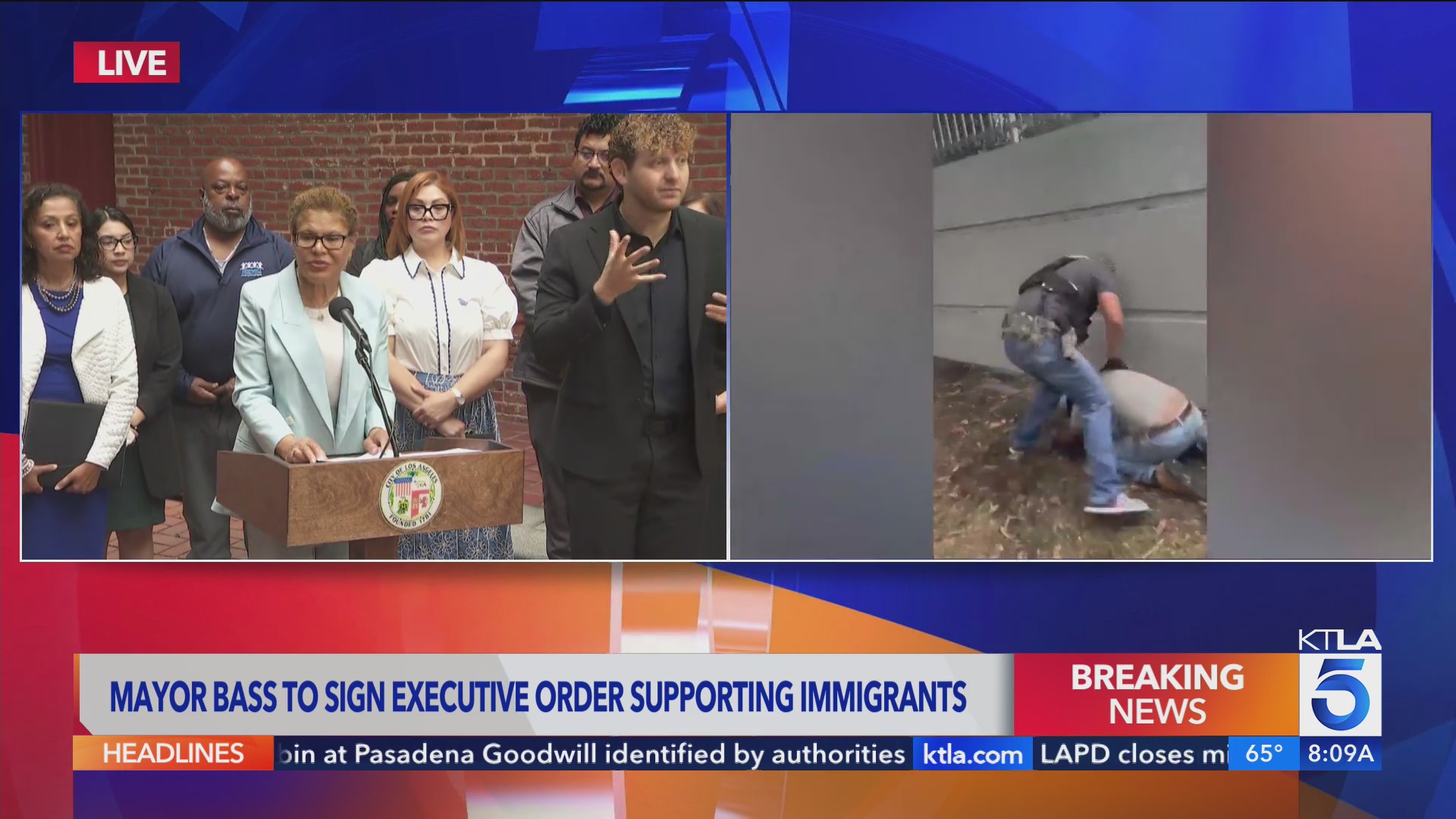 Mayor Bass to sign executive order supporting immigrants – KTLA