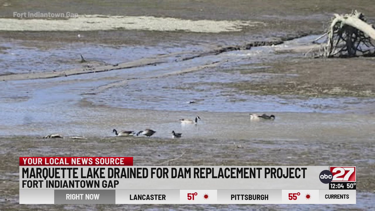 Marquette Lake drained for dam replacement project – ABC27