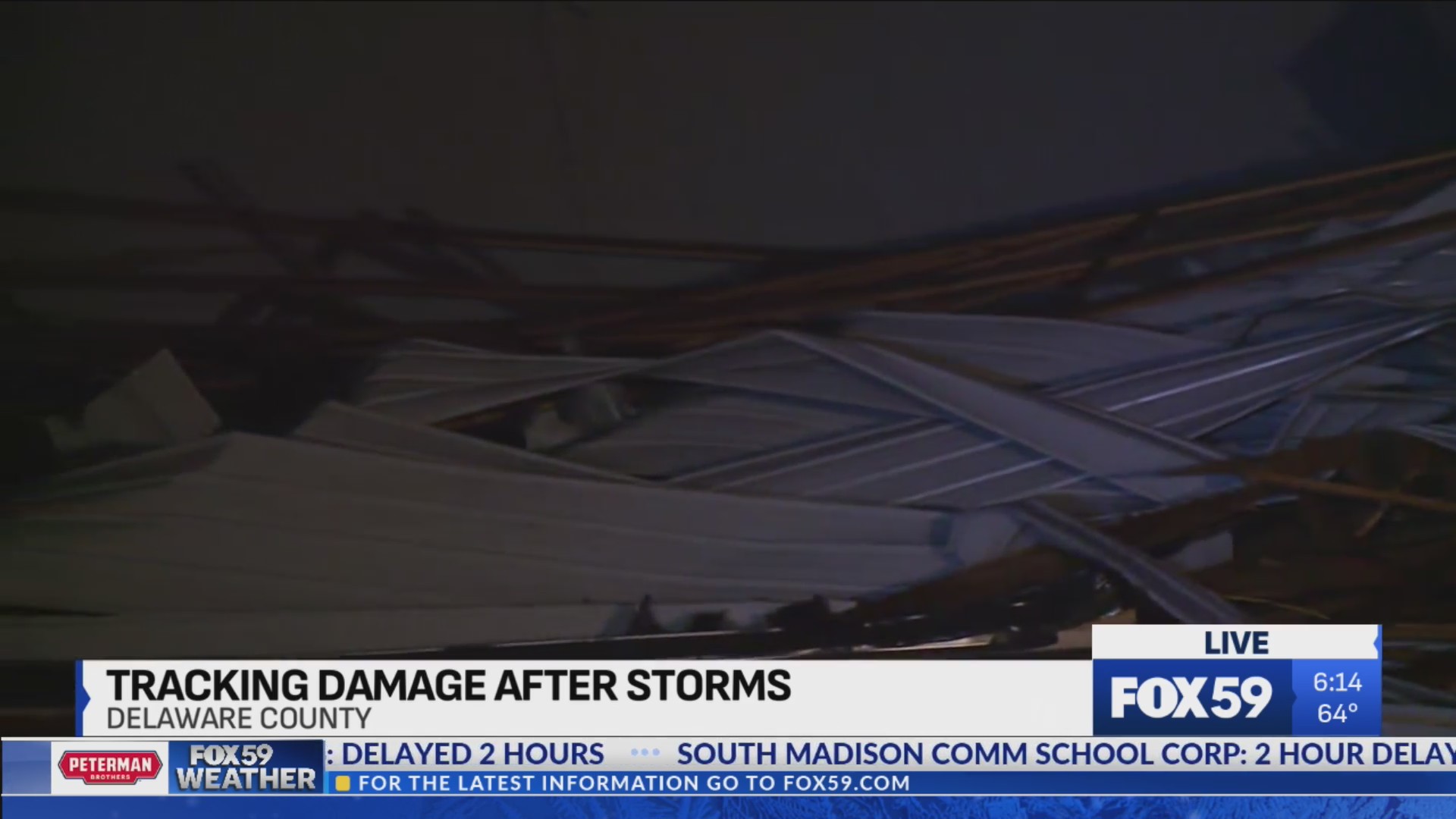 Storm damage in Delaware County – Fox 59