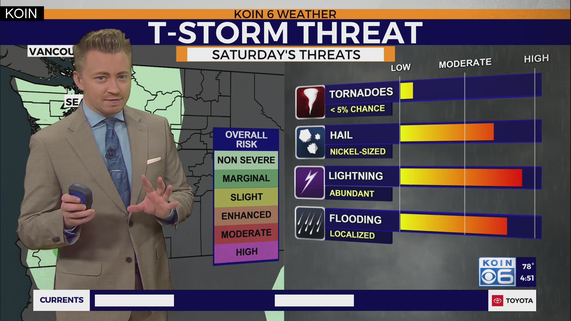 Severe weather threat increases around Portland – KOIN.com
