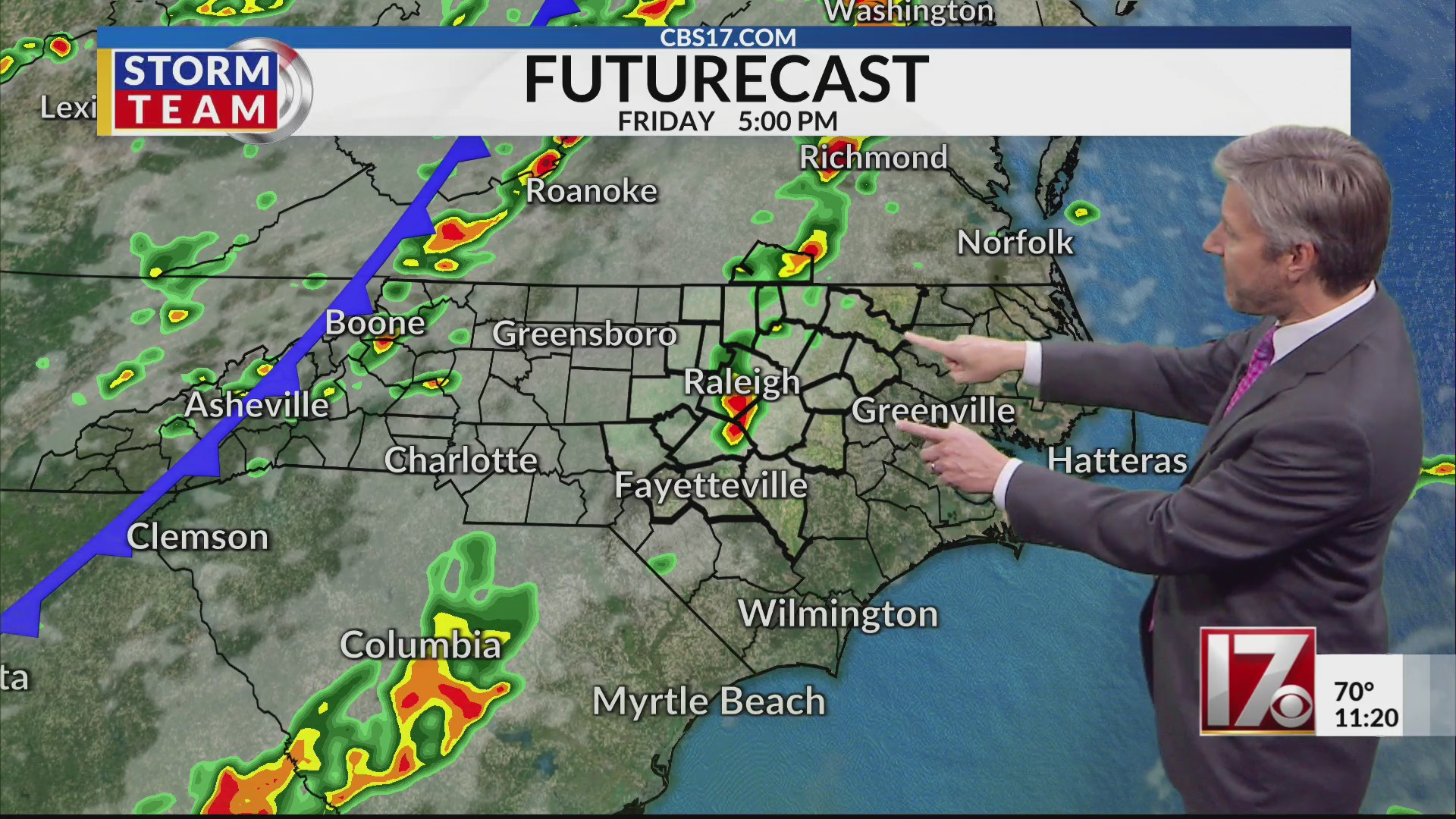 Severe storms possible again Friday, Alert Day issued – CBS17.com