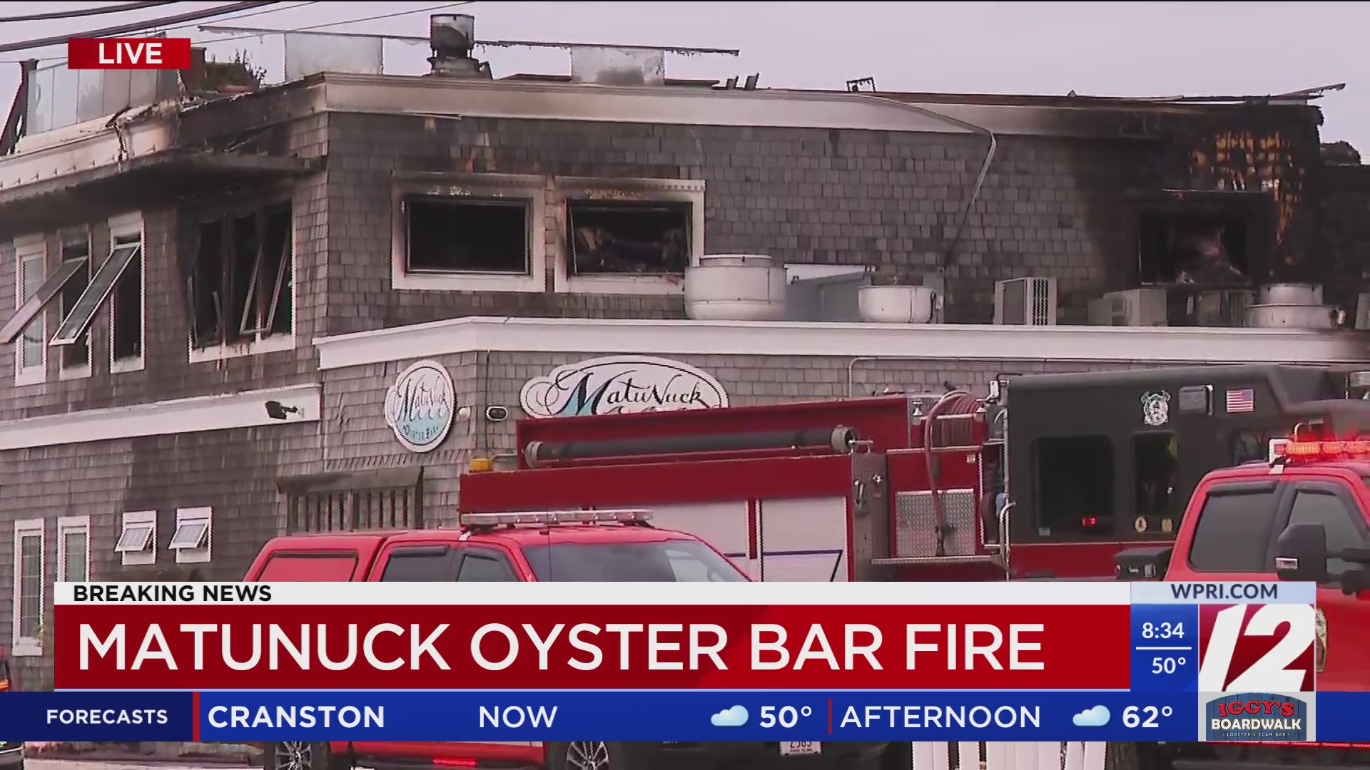 Fire breaks out at Matunuck Oyster Bar – WPRI.com