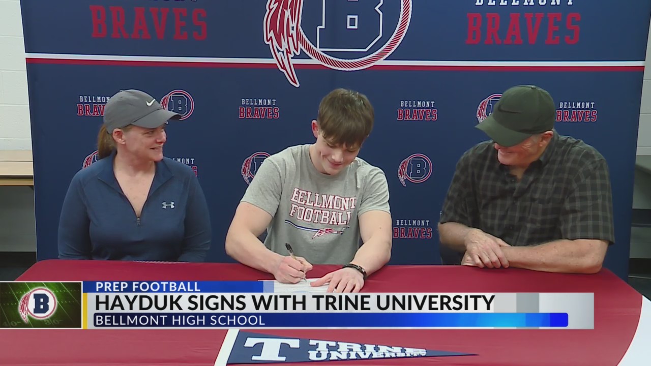 Bellmont’s Michael Hayduk signs with Trine University for football ...