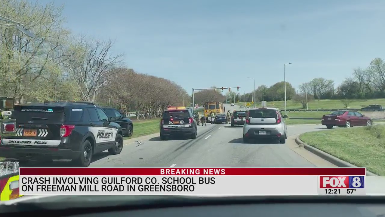 Guilford County Schools bus involved in crash – FOX8 WGHP