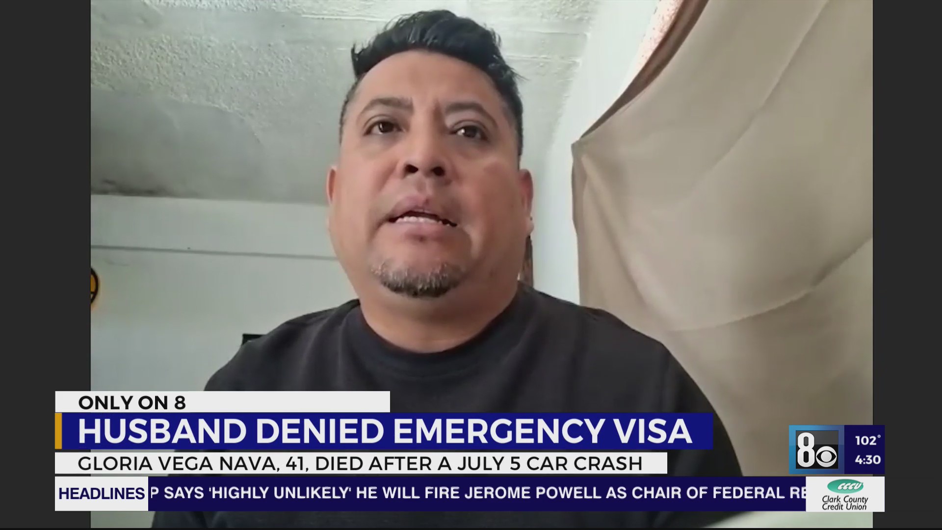 Man says U.S. denied visa to enter after his wife died in Clark County ...
