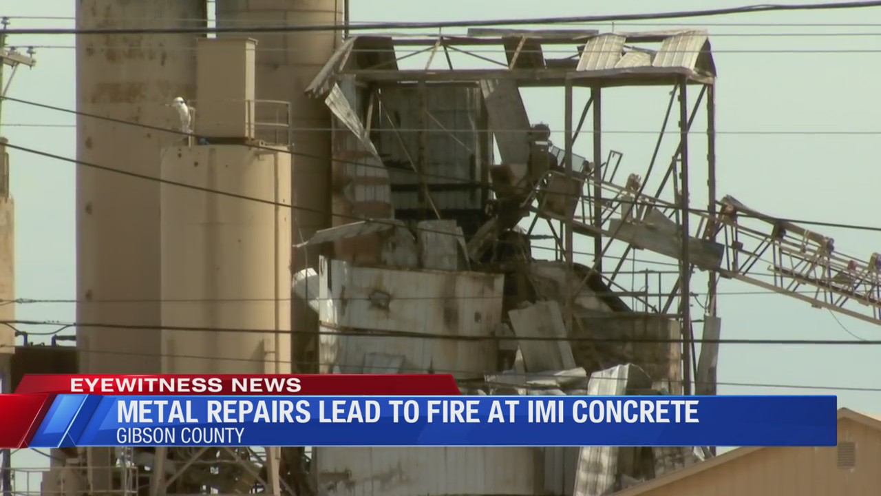 Strom repairs lead to fire at IMI Concrete in Gibson County ...