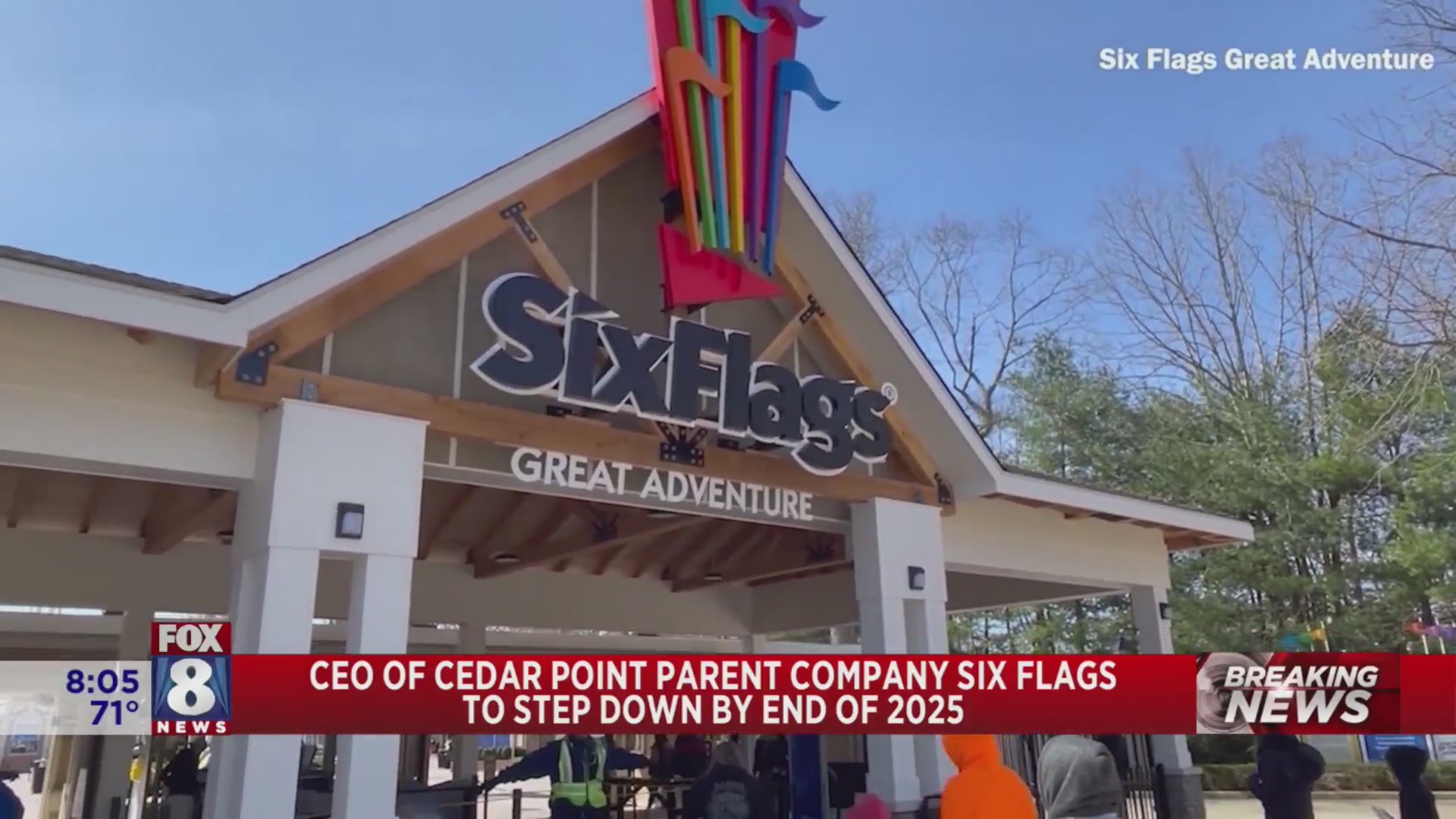 Six Flags CEO to step down – Fox 8 Cleveland WJW