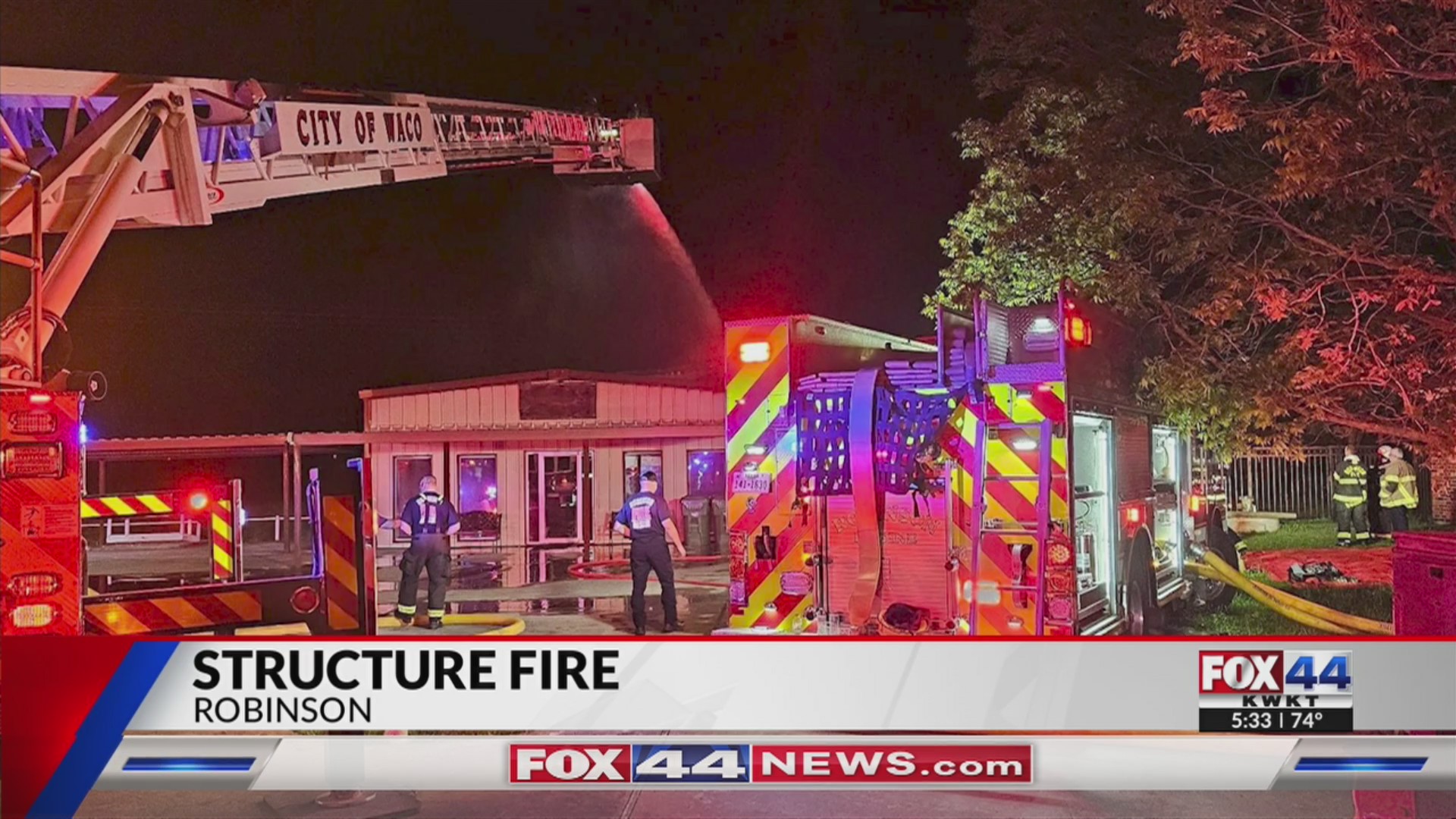 Multiple units fight Robinson structure fire – KWKT – FOX 44