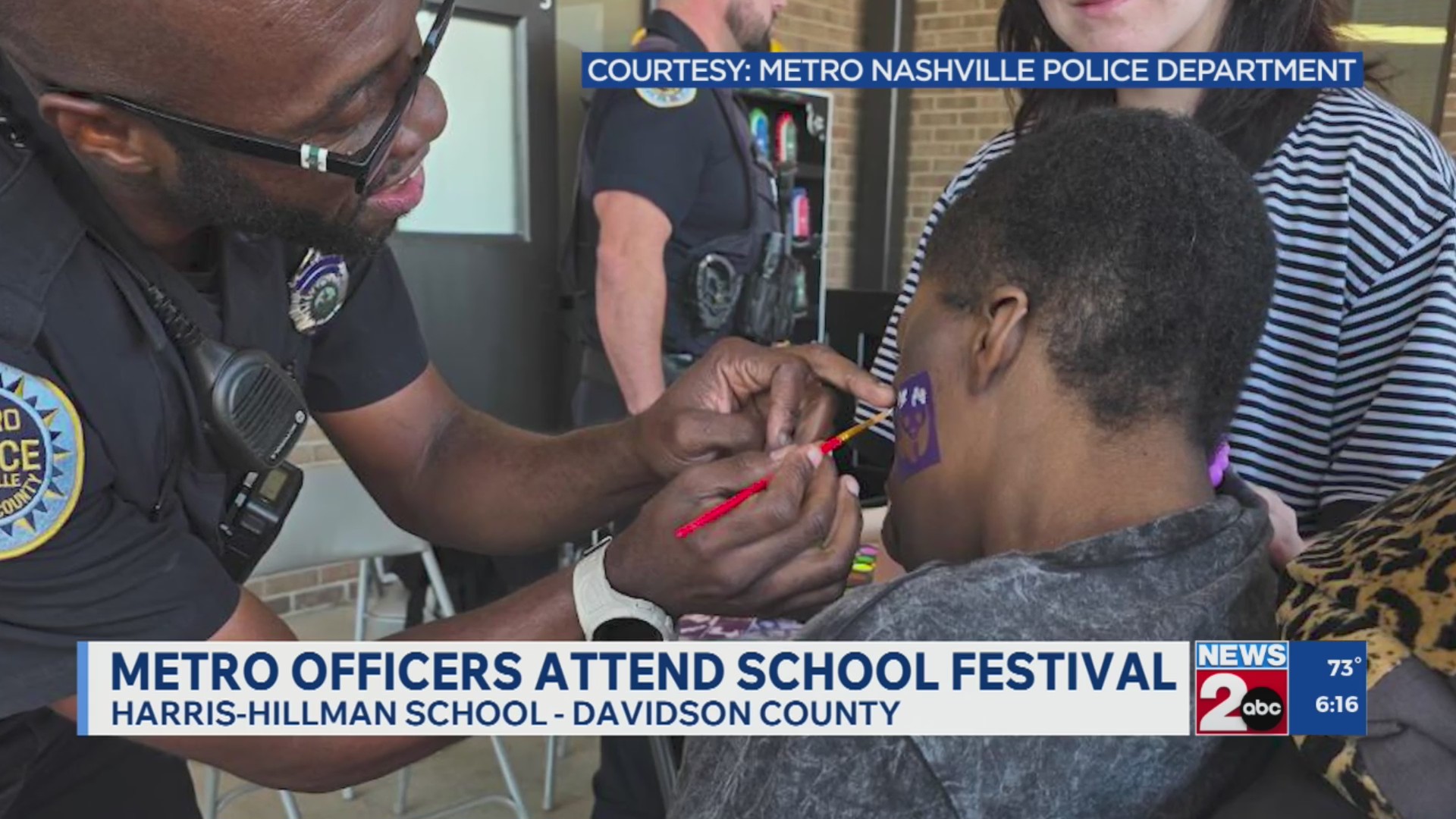 Metro police officers attend school festival – WKRN News 2