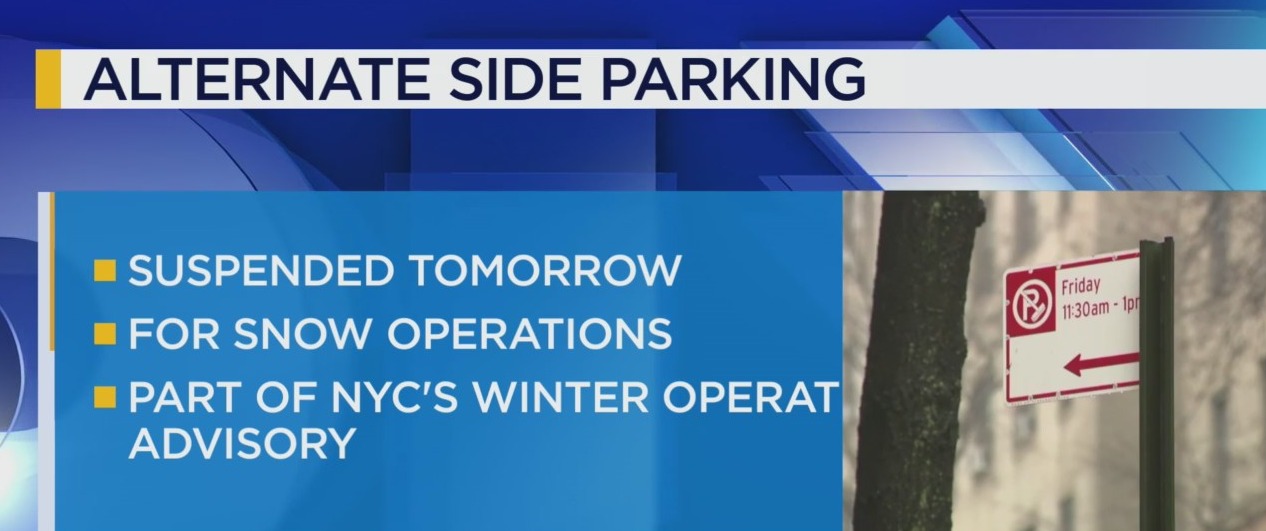 Alternate Side Parking suspended Tuesday in NYC – PIX11