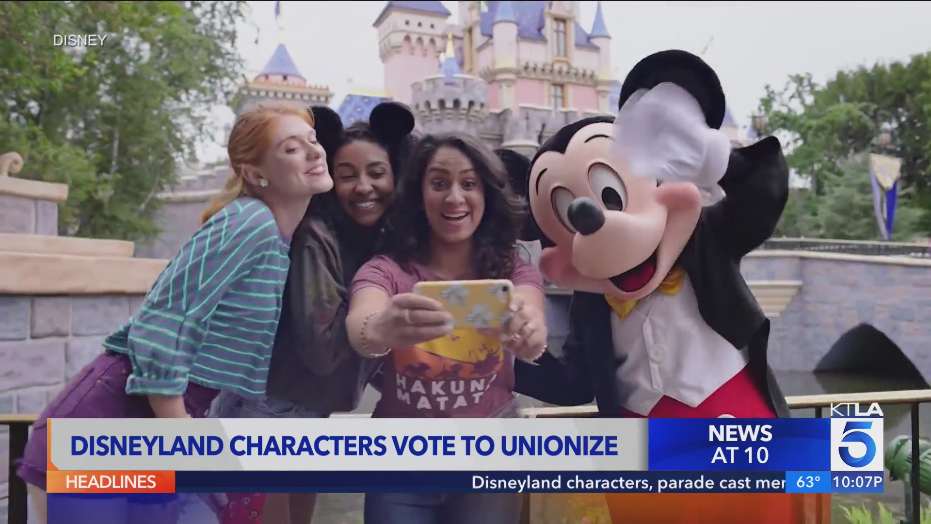 Disneyland characters, parade cast members vote to unionize – KTLA