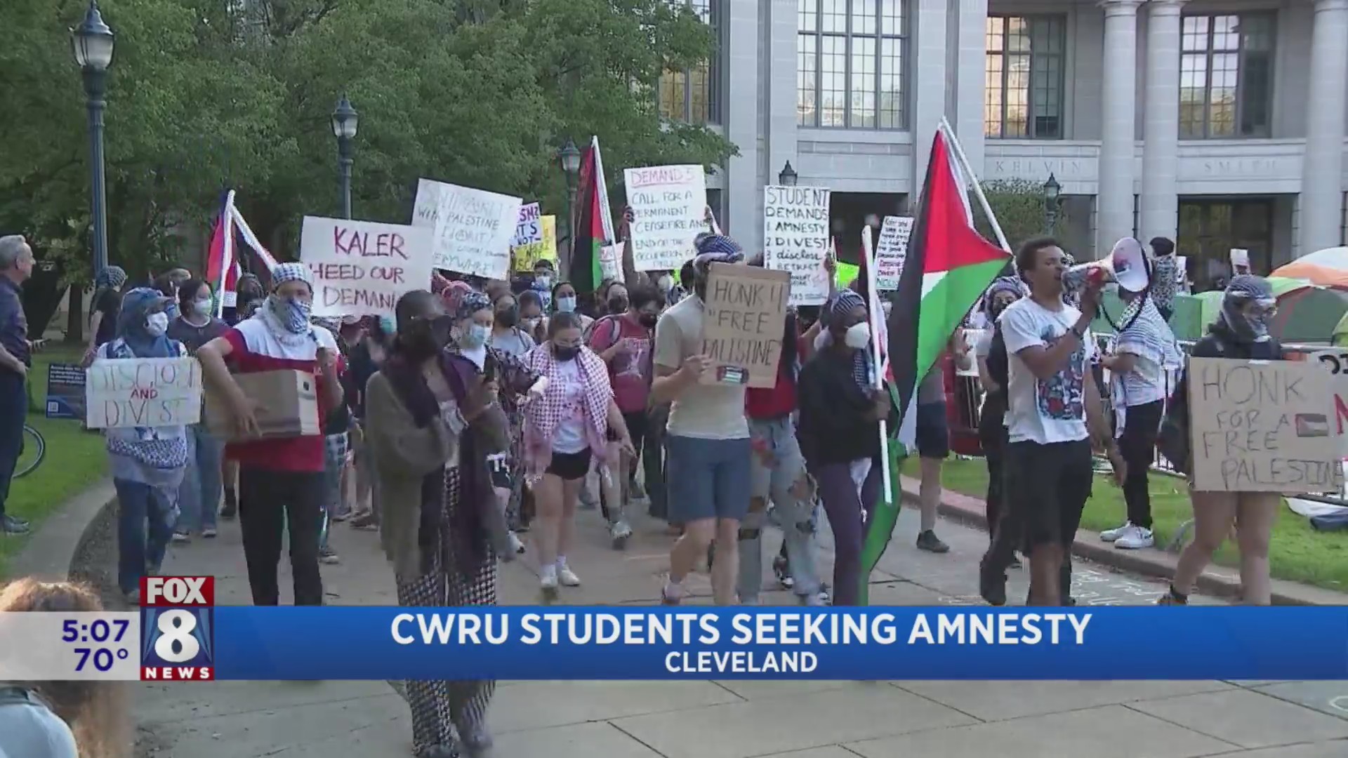 CWRU protesters facing sanctions demand amnesty – Fox 8 Cleveland WJW