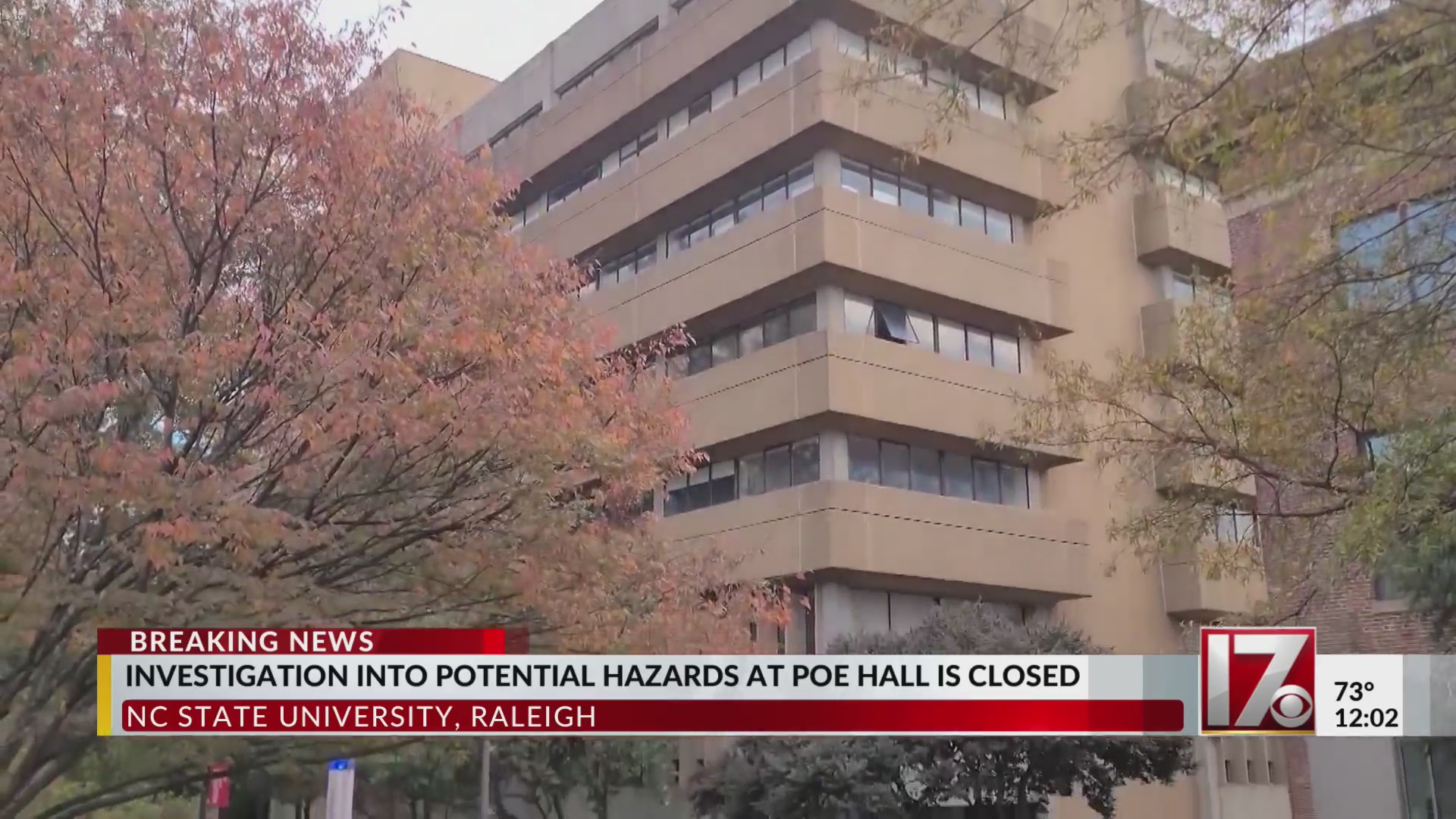 Investigation into potential hazards at Poe Hall on NC State closed ...