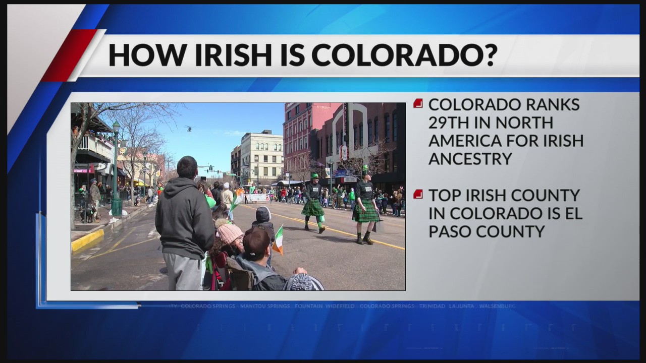 Colorado ranks 29th in North America for Irish ancestry – FOX21 News ...