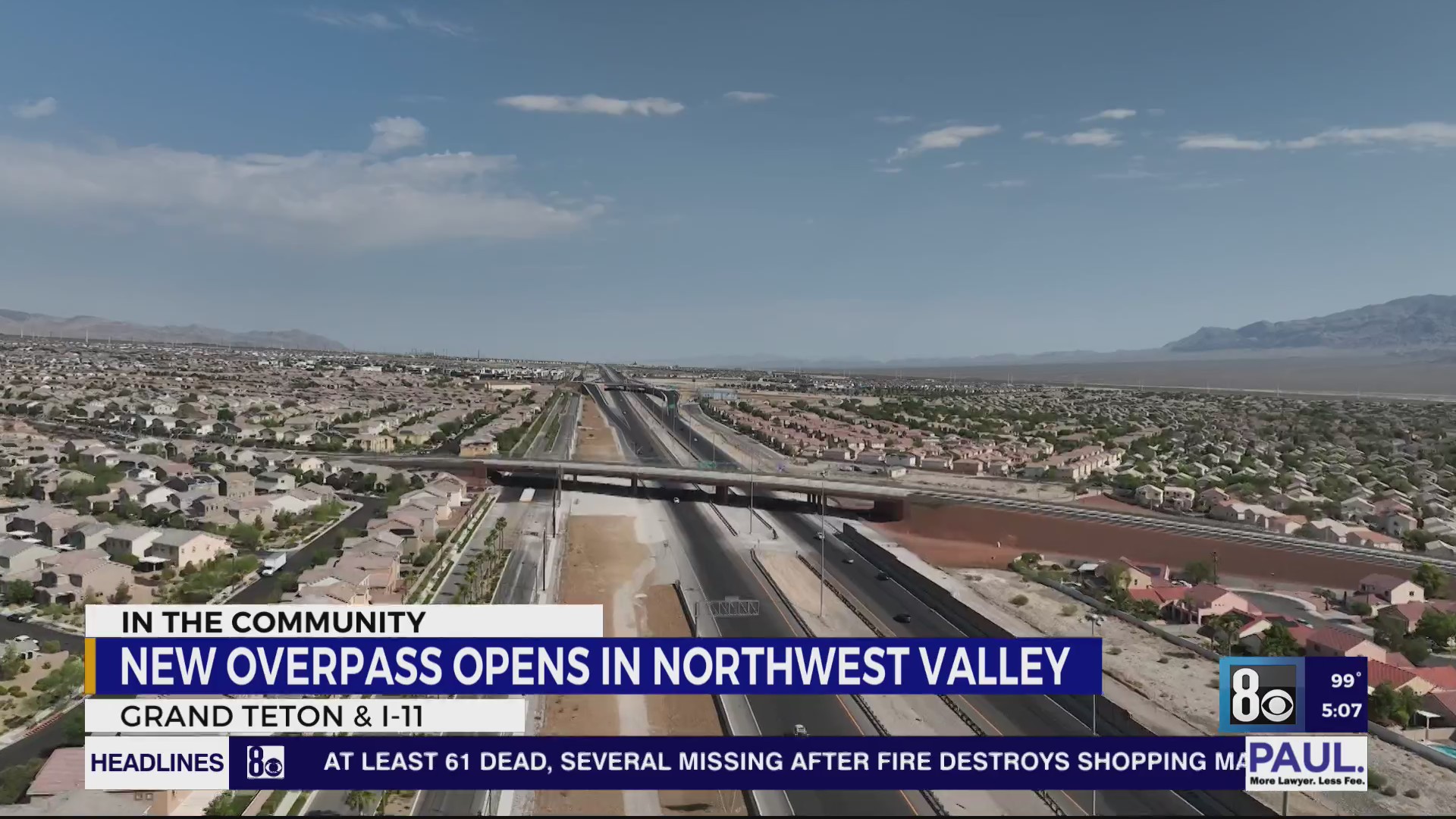 New overpass opens in northwest Las Vegas – KLAS