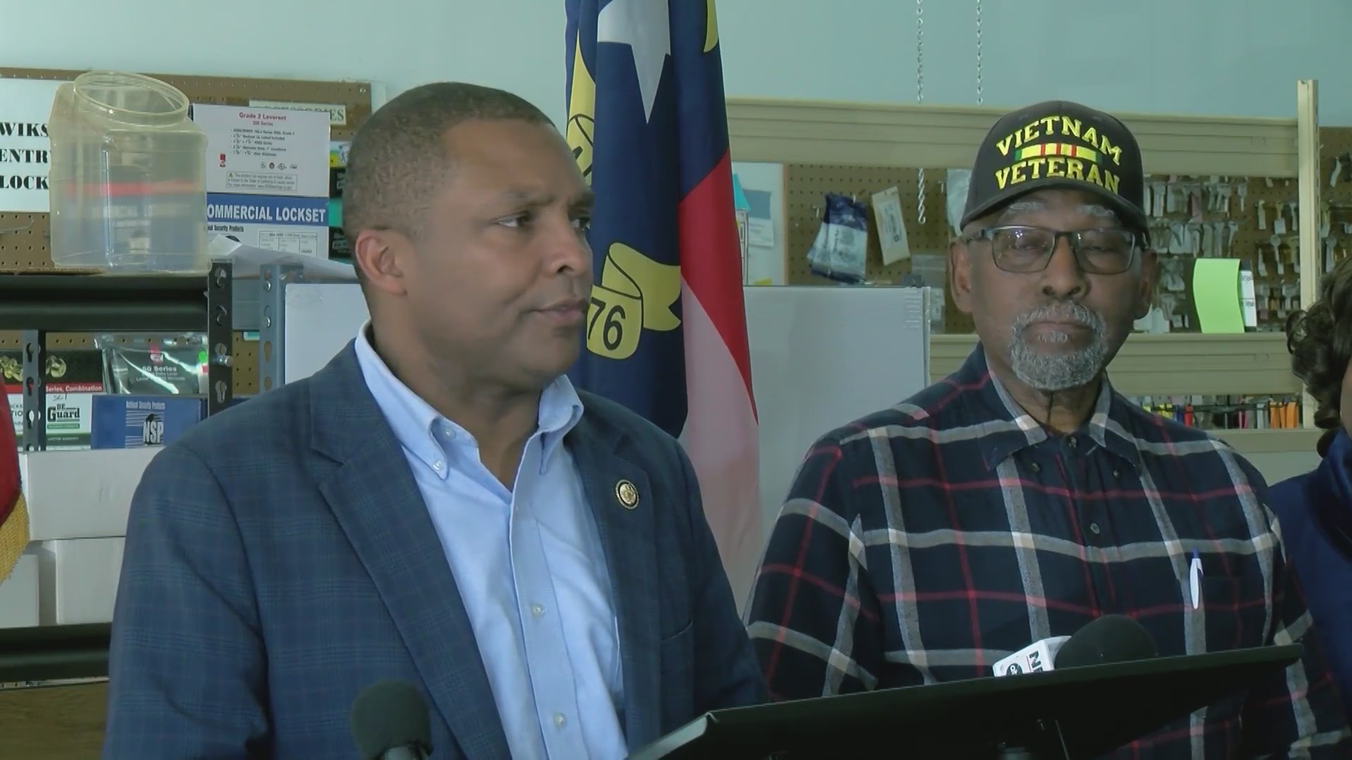 Congressman Don Davis visits Kinston, talks bill aimed toward veteran ...