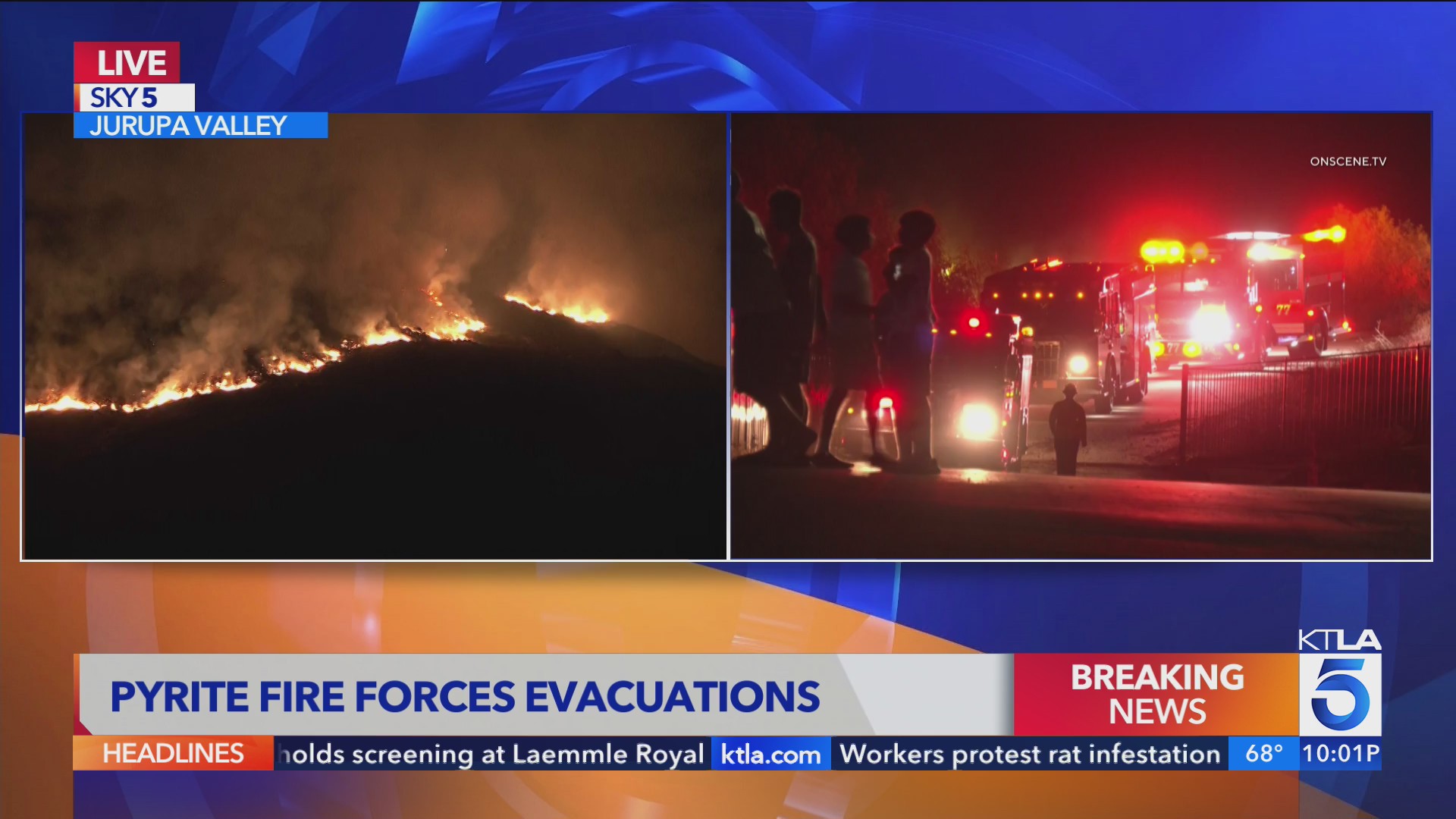 Wildfire burns in Riverside County forcing evacuations – KTLA