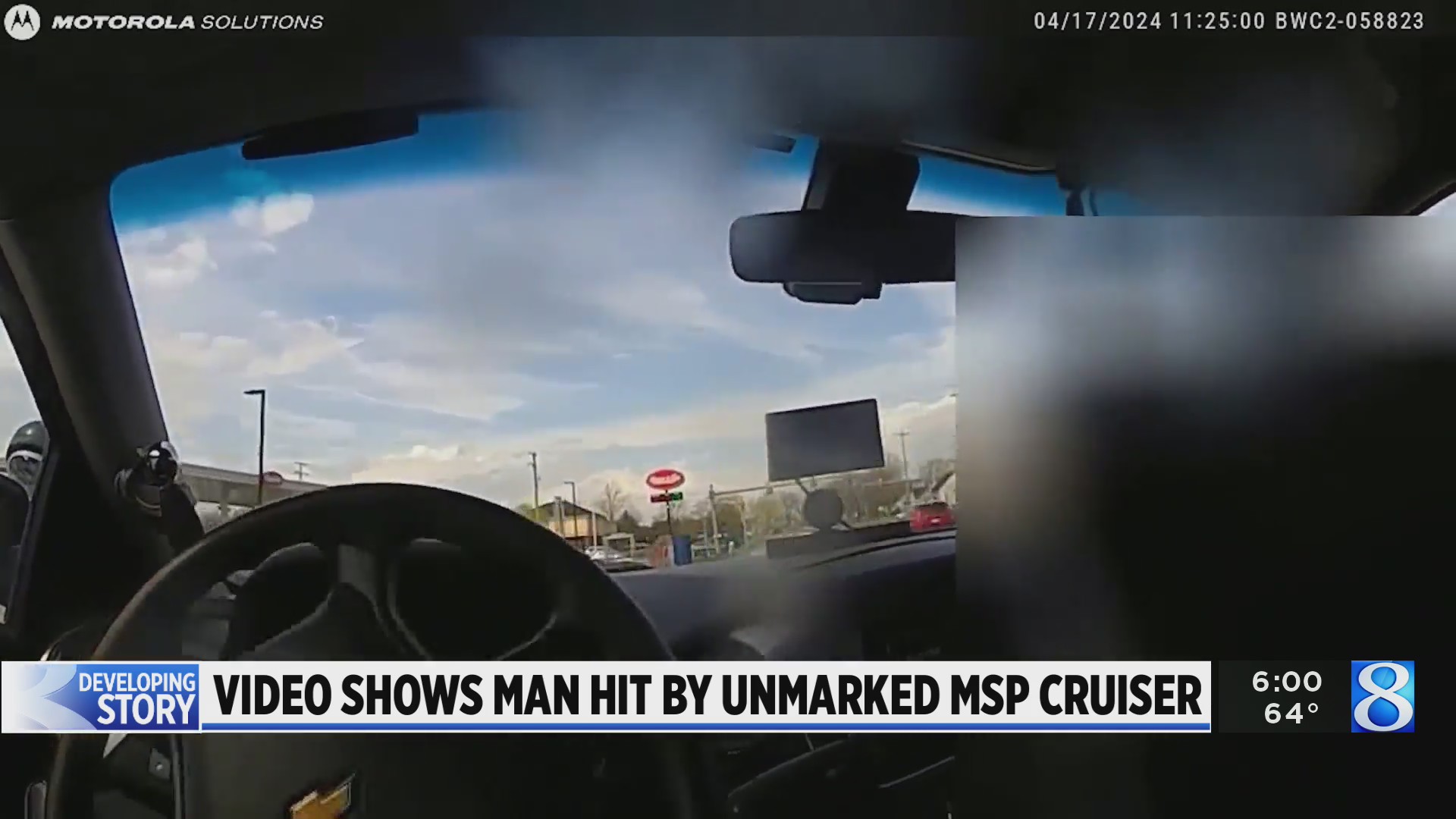 Video shows man hit by unmarked MSP cruiser – WLNS 6 News