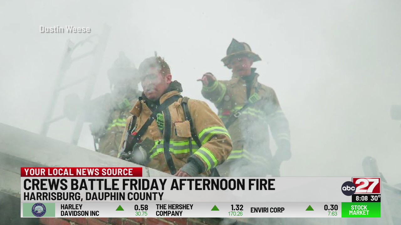 Crews battle structure fire in Harrisburg – ABC27