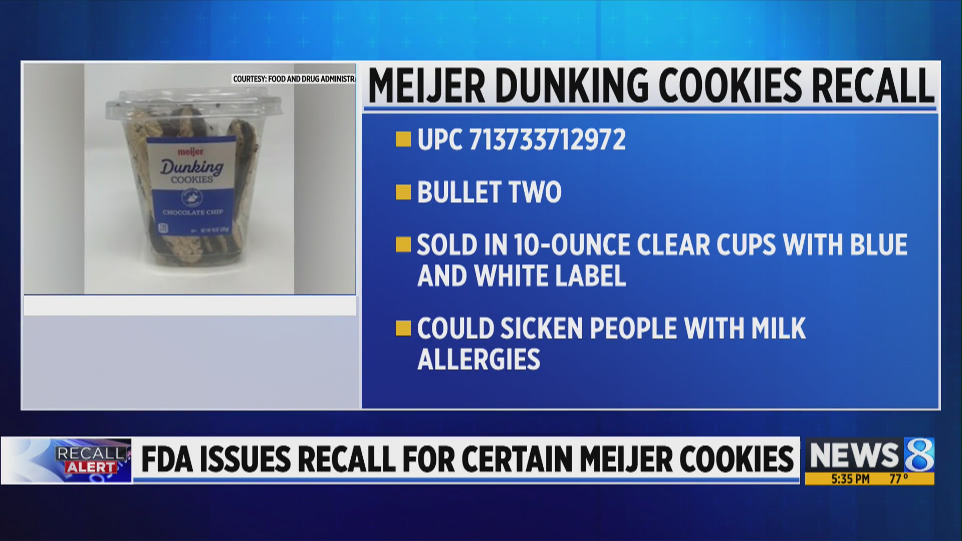 Certain Meijer brand cookies recalled – WOODTV.com