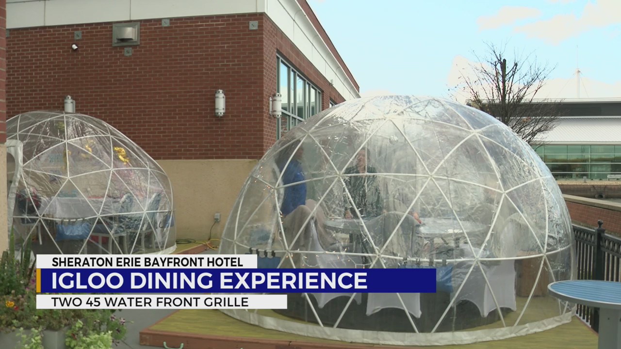 Enjoy a meal in an igloo at Two45 Waterfront Grille – WJET/WFXP ...