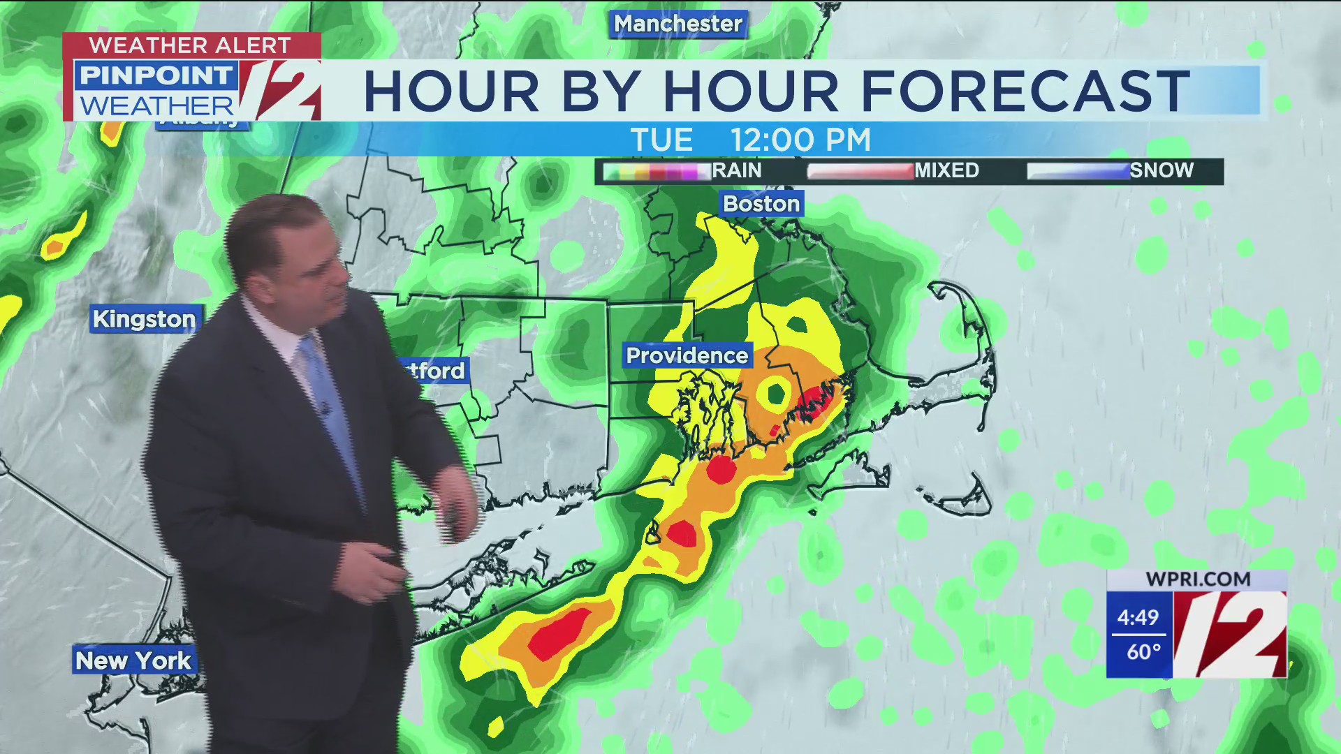 WPRI 12 Weather Forecast for 6/10/25: Showers and t’storms possible ...