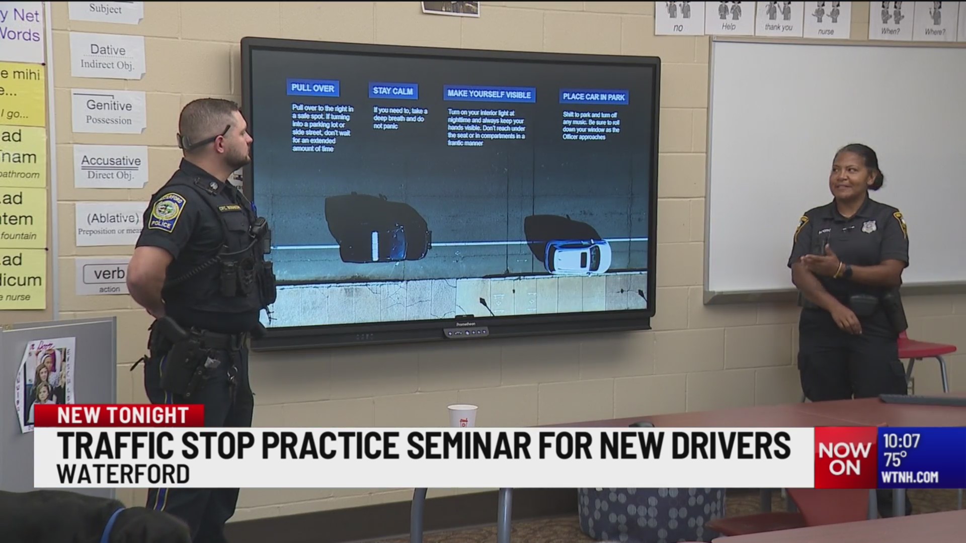 Police practice safe traffic stops with new drivers in Waterford – WTNH.com