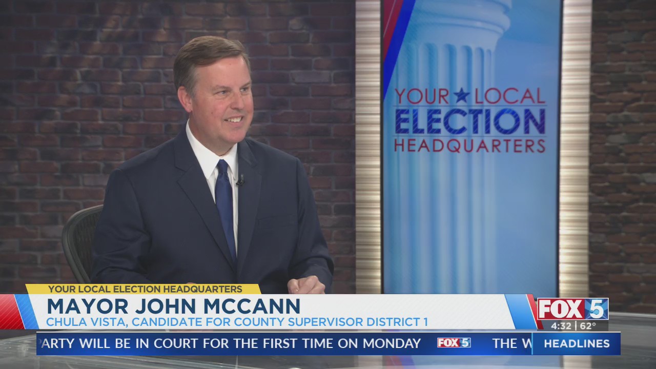 Interview with D1 Supervisor candidate John McCann – FOX 5 San Diego ...