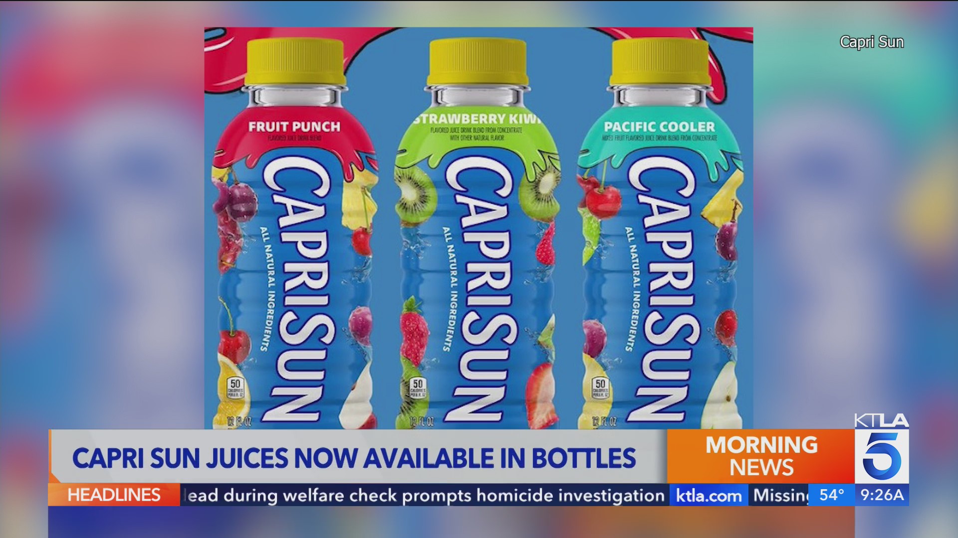 Capri Suns are now available in reusable bottles – KTLA