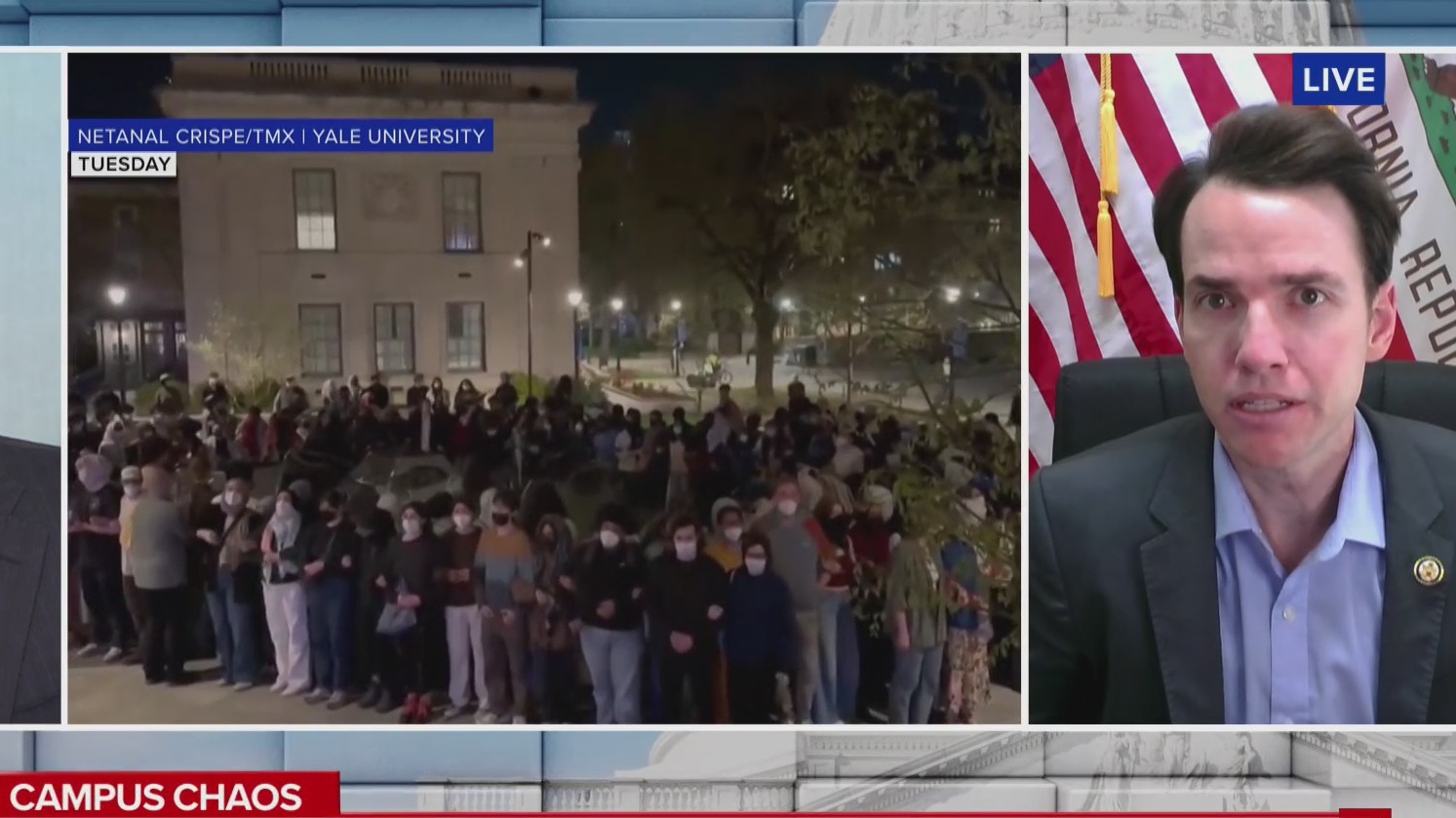 Rep. Kevin Kiley praises Yale’s overnight crackdown on pro-Palestine ...