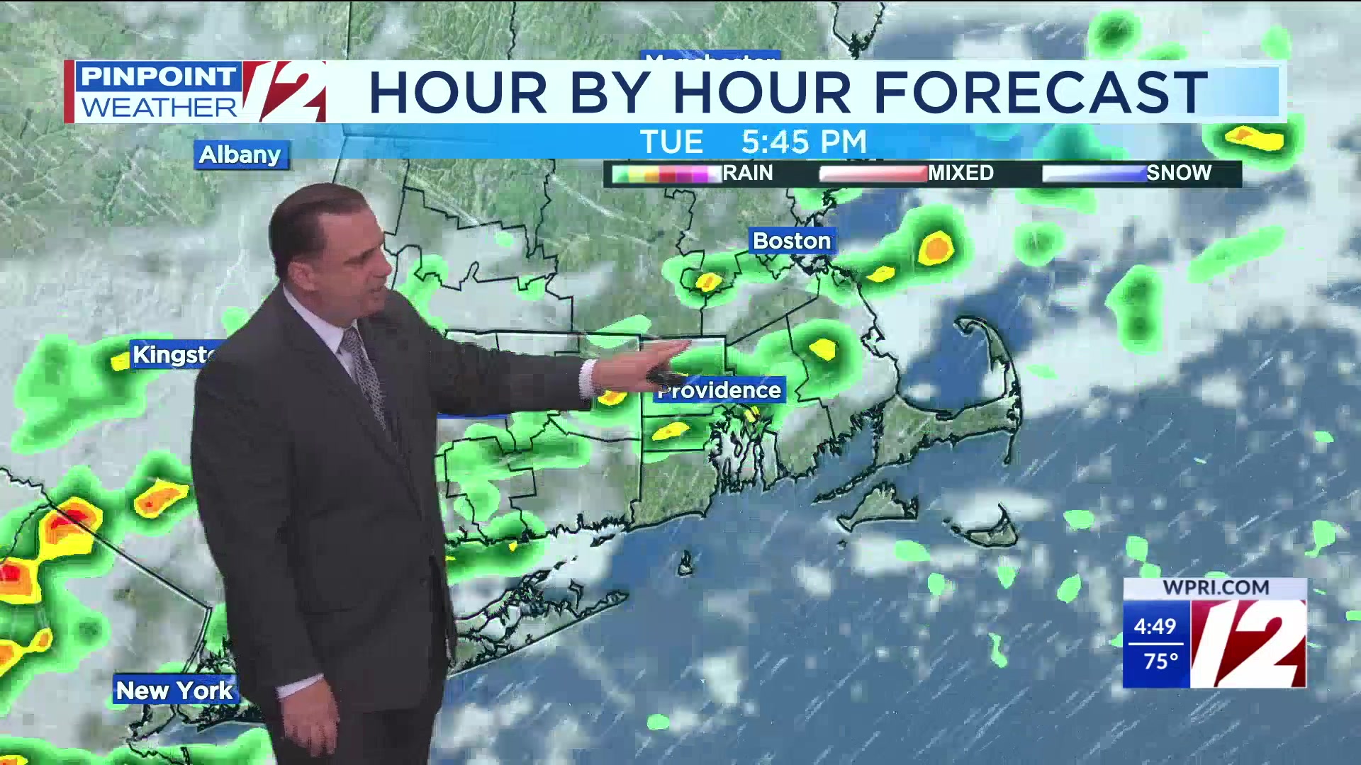 WPRI 12 Weather Forecast for 7/8/25: Hot and humid with late day ...