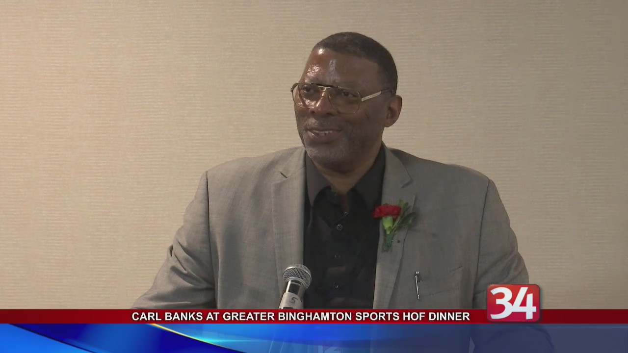 Carl Banks at Greater Binghamton Sports Hall of Fame – WIVT – News 34