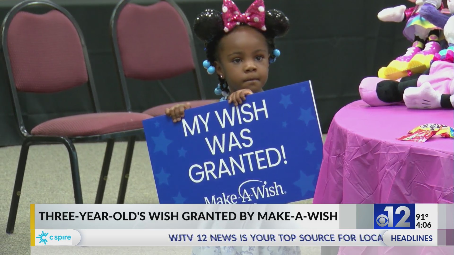 Mississippi girl with heart defect gets Disney World wish – WJTV