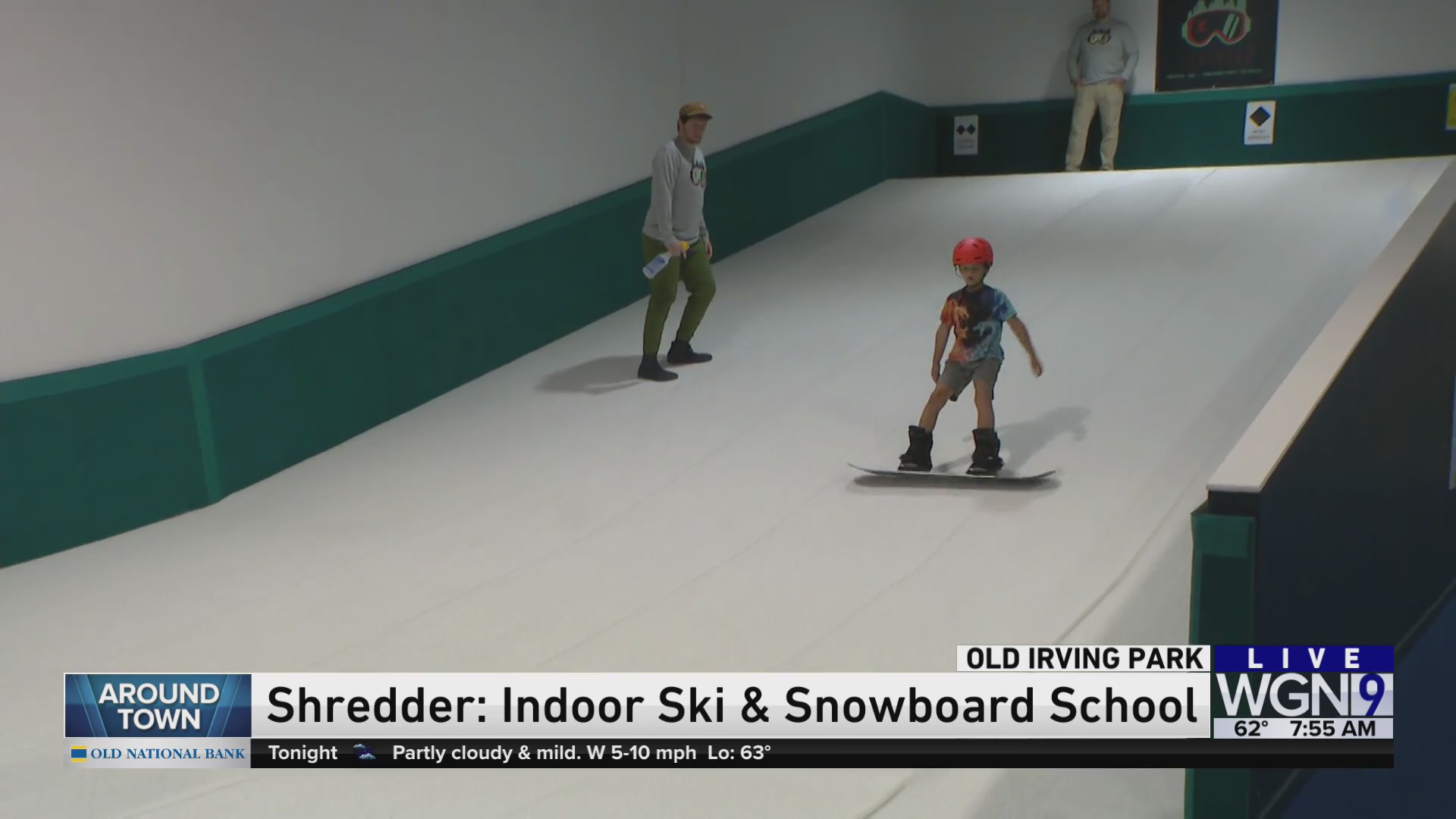 Around Town – Shredder Indoor Ski and Snowboard School – WGN-TV
