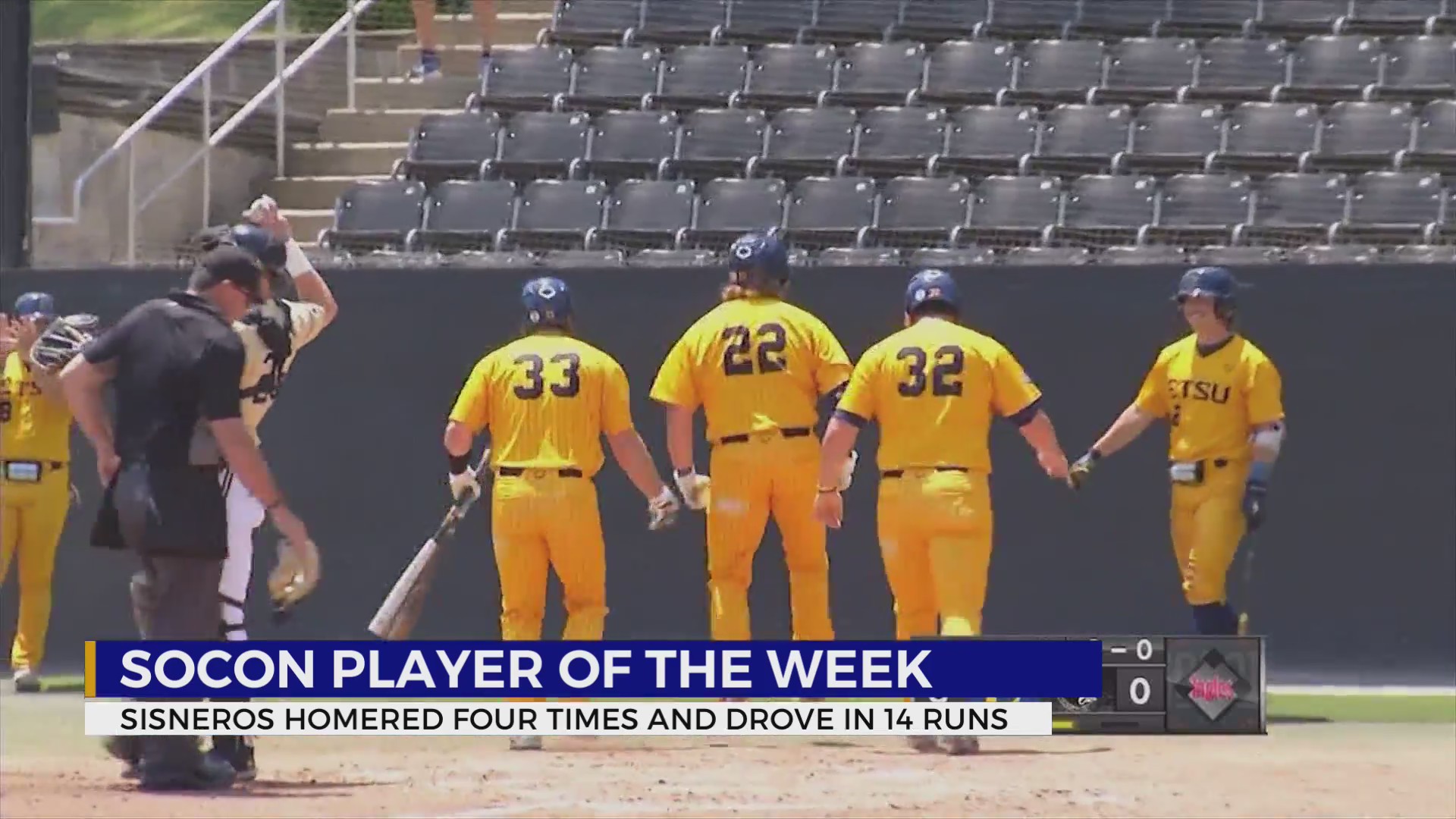 Sisneros tabbed as SoCon Player of the Week – WJHL | Tri-Cities News ...