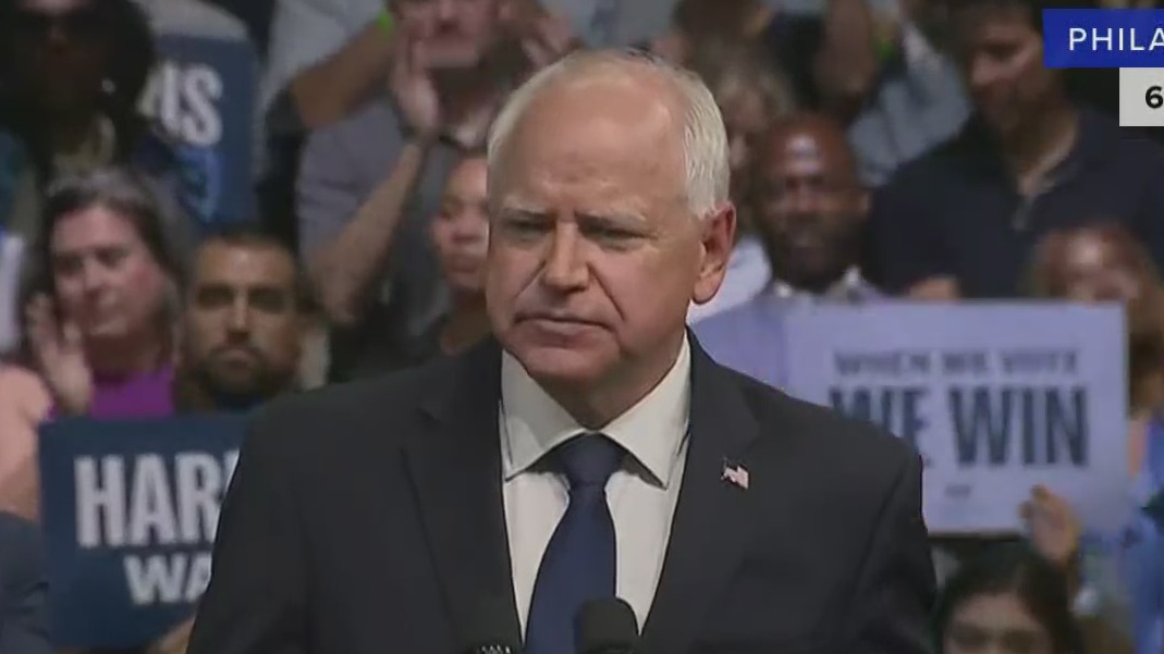 Gov. Tim Walz makes his debut on Democratic ticket in Pennsylvania ...