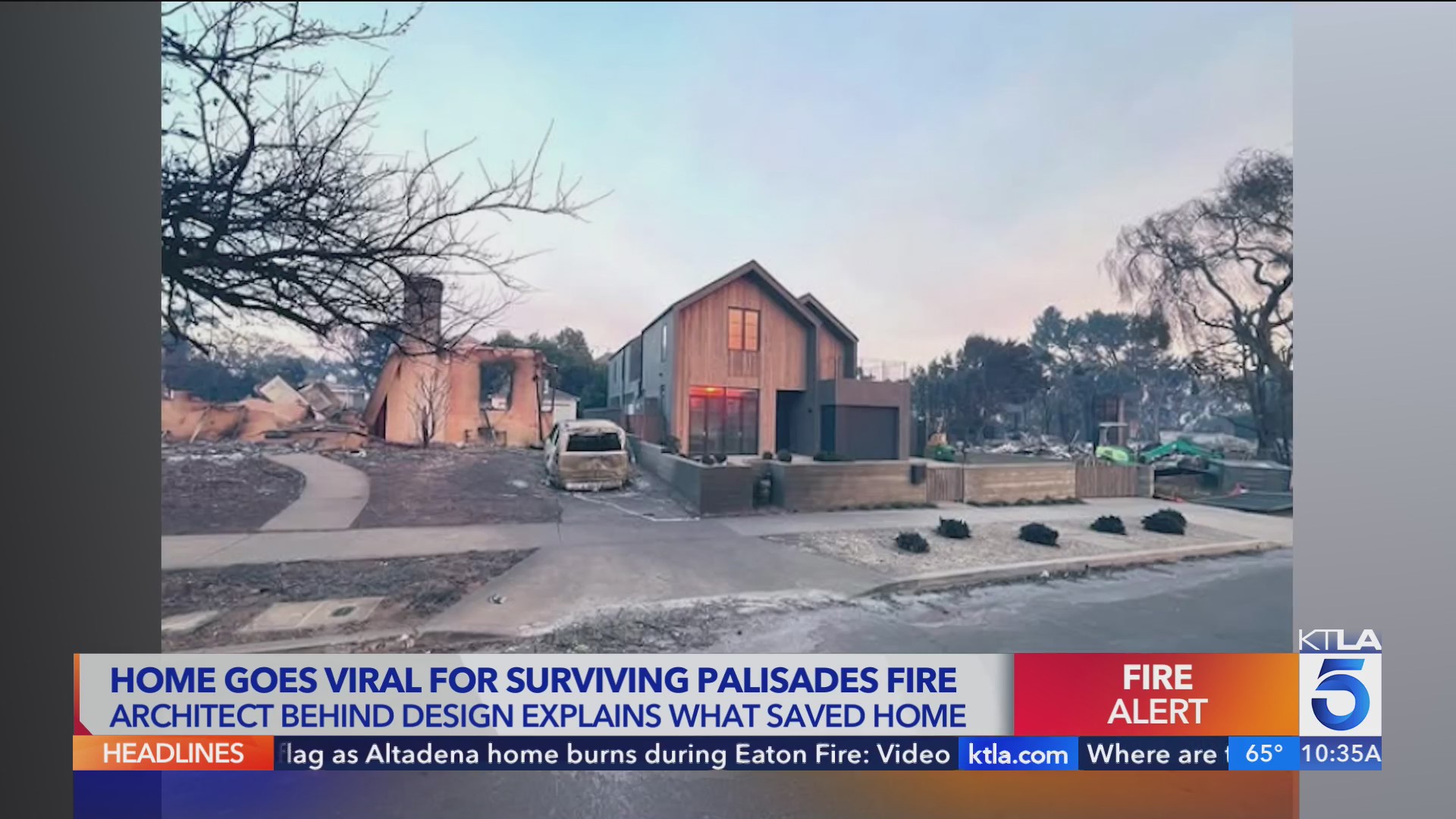 Architect behind viral ‘fire proof’ home explains how it survived fire ...