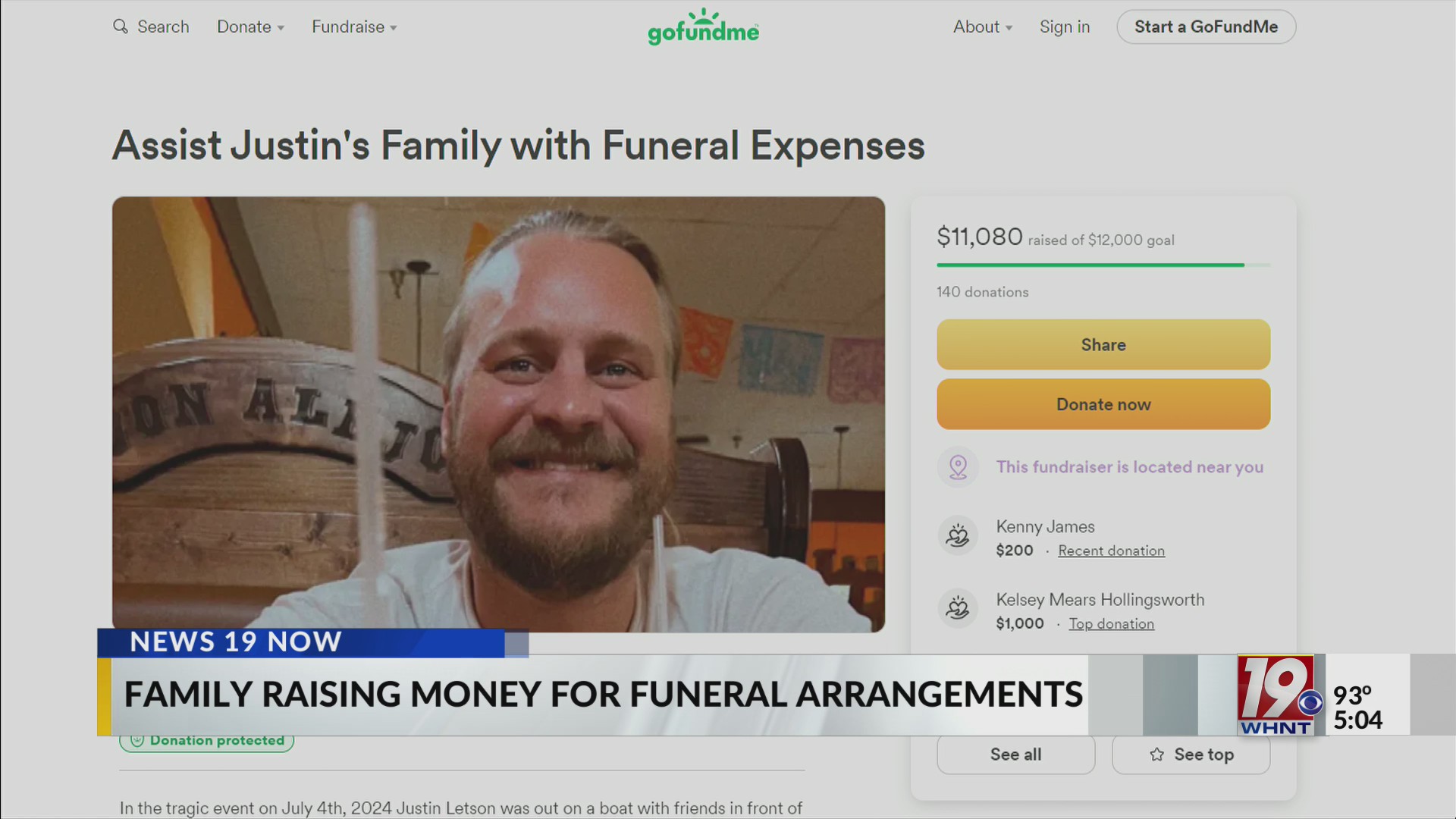 GoFundMe Started to Cover Funeral Expenses for Man Who Drowned | July 8 ...